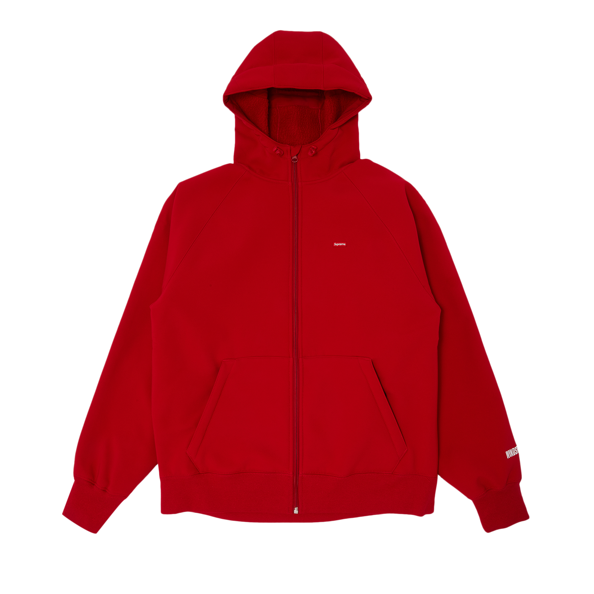 Supreme X Windstopper Zip Up Hooded Sweatshirt - Red | Editorialist