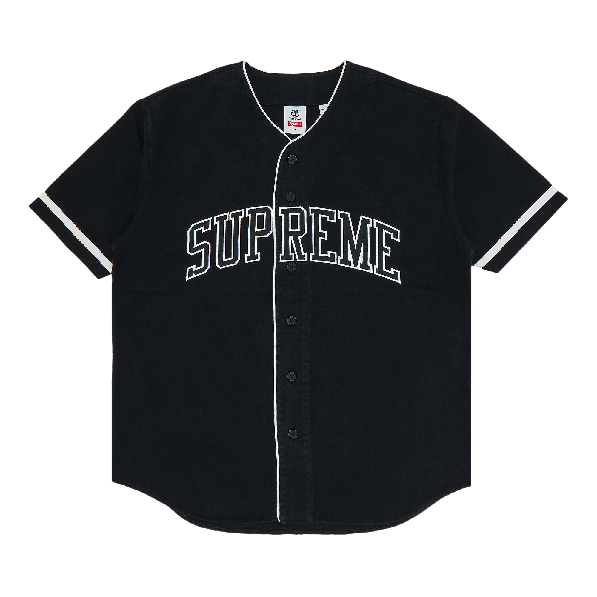 Supreme X Timberland Baseball Jersey - Black | Editorialist