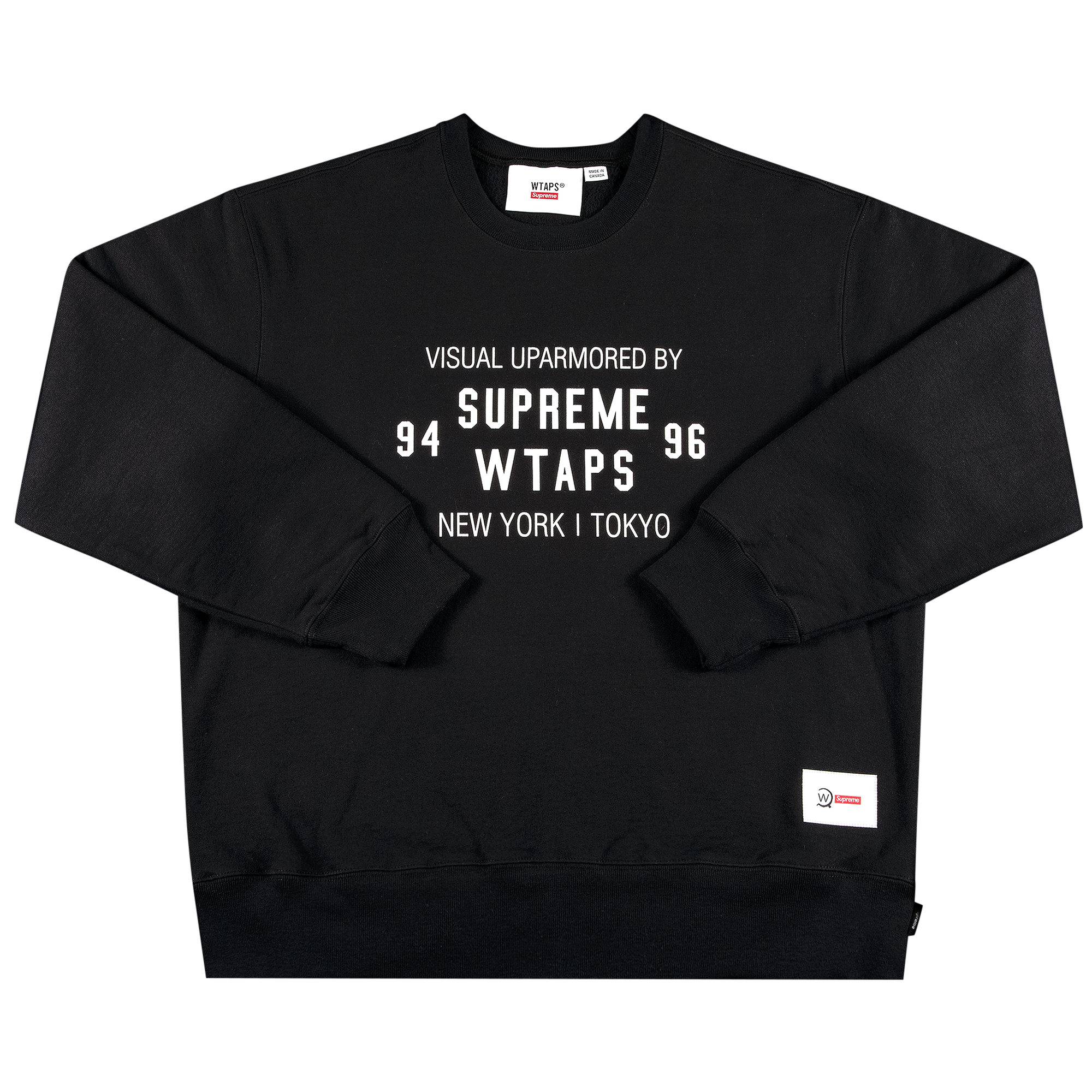 Supreme X Wtaps Crewneck - Black | Editorialist