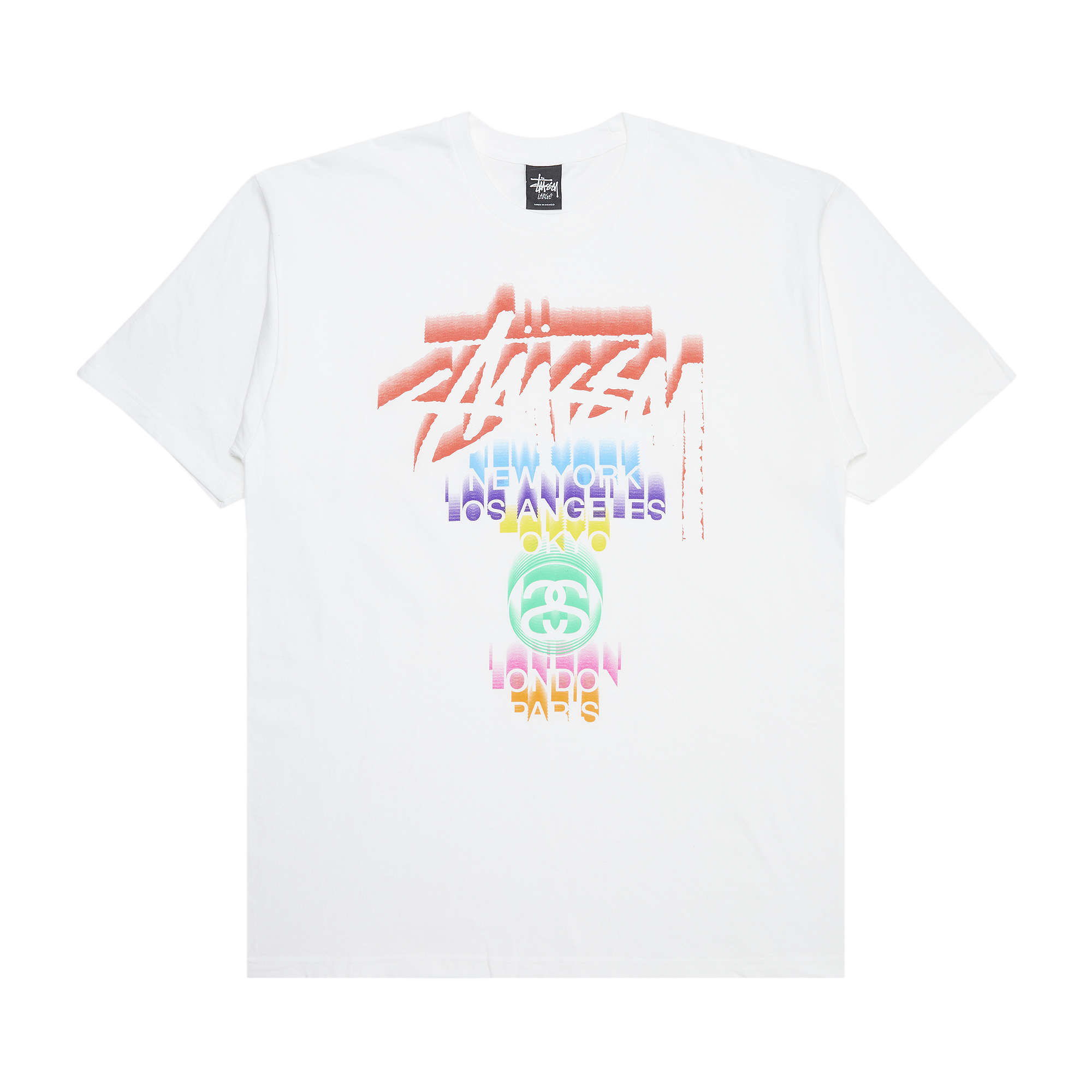StüSsy Motion World Tour Tee - White | Editorialist