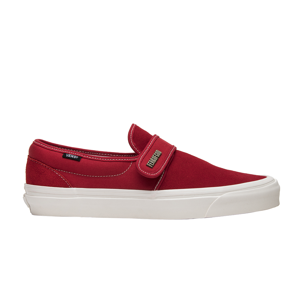 Vans X Fear Of God Slip-On 47 Dx Sneakers In Red Editorialist