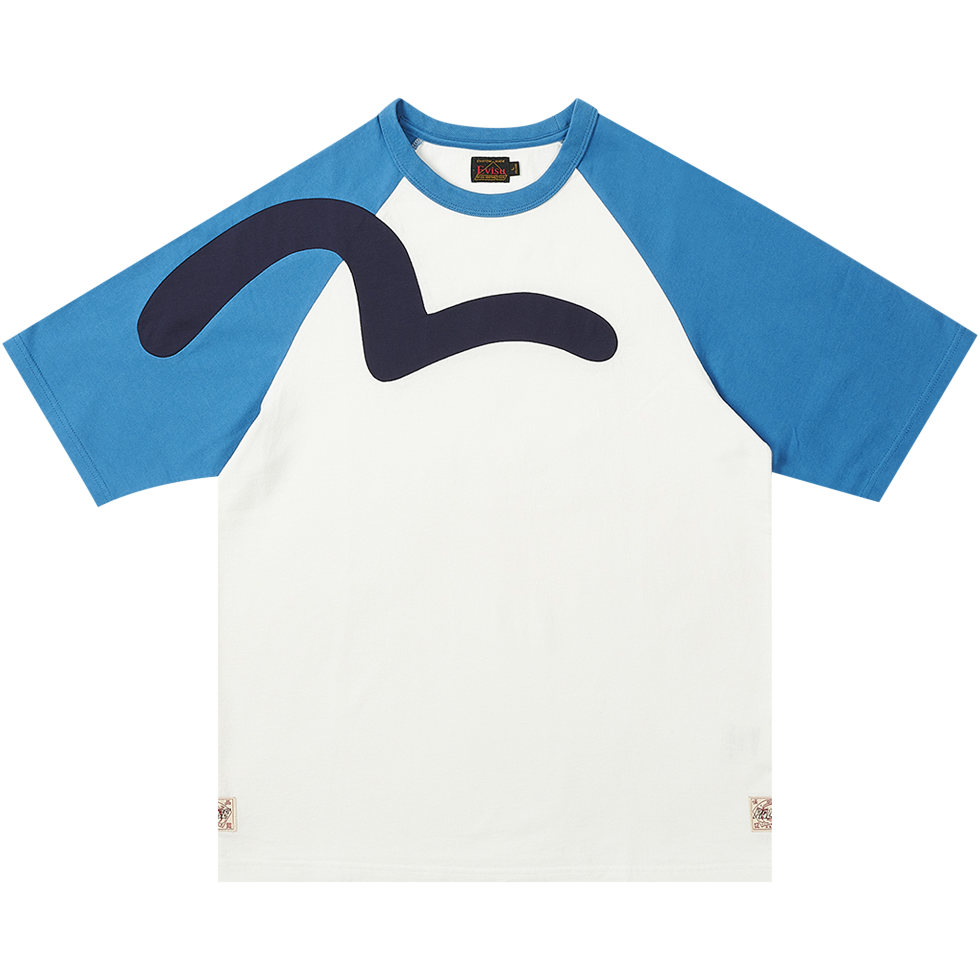 PALACE X Evisu Seagull Raglan T-shirt - Cream | Editorialist