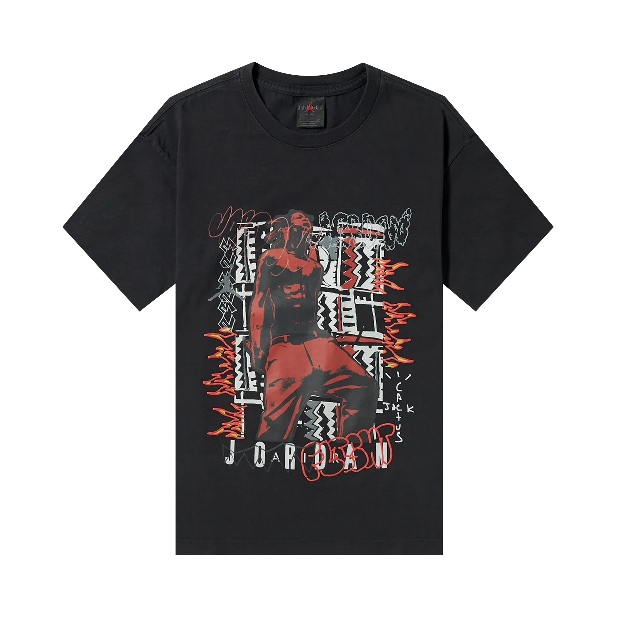 Travis Scott X Mj 2 T-Shirt - Black | Editorialist