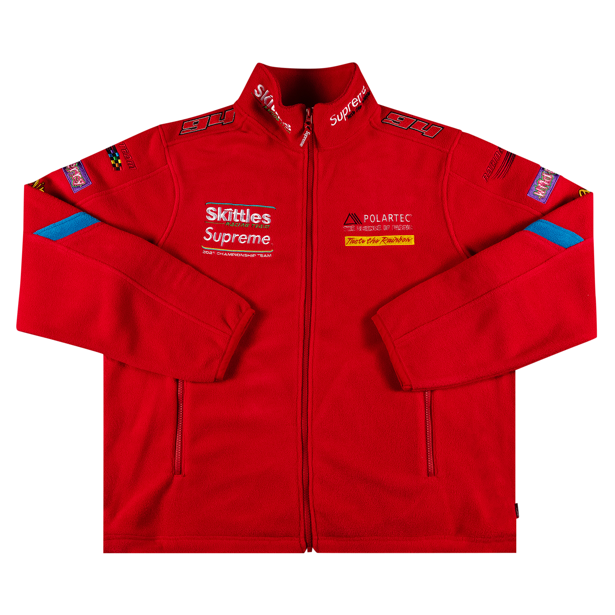Supreme X Skittles X Polartec Jacket - Red | Editorialist