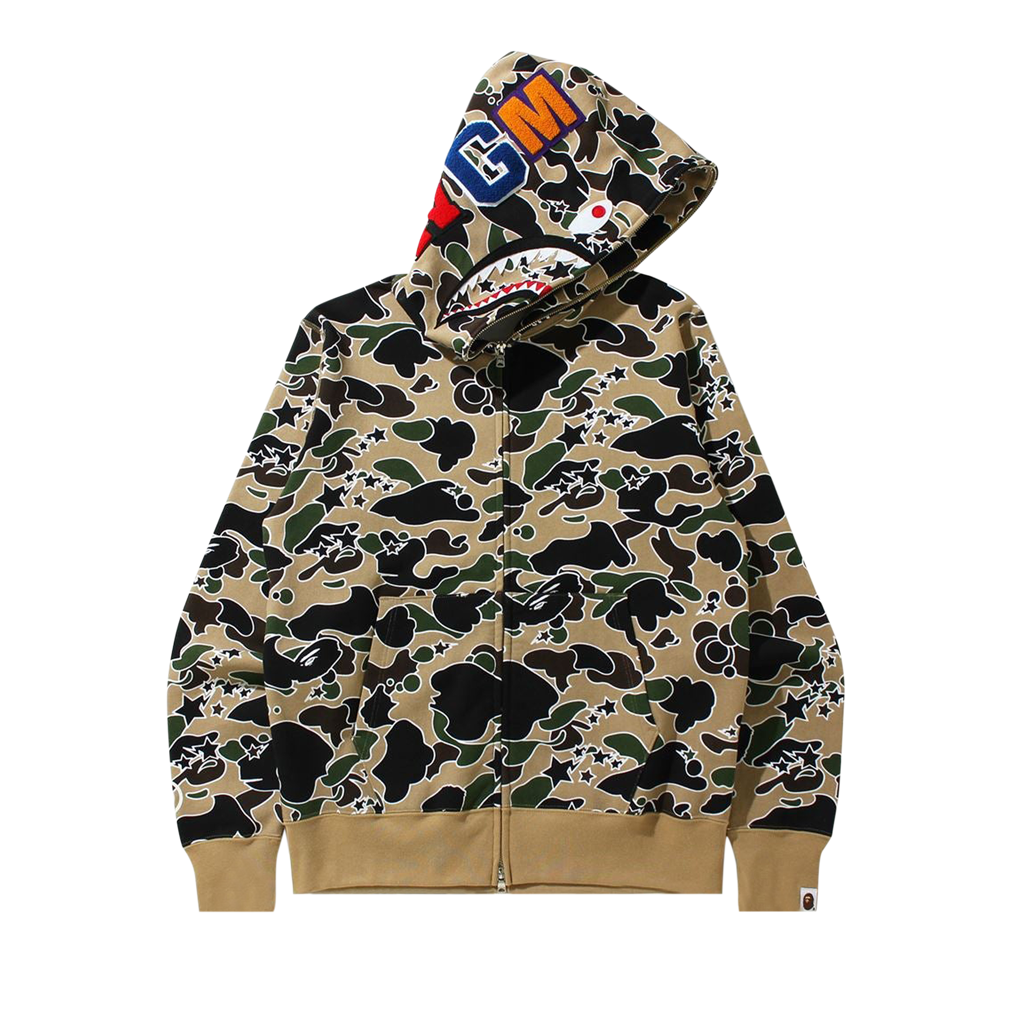 A Bathing Ape X Readymade Abc Camo Eagle Relaxed Fit Full Zip 