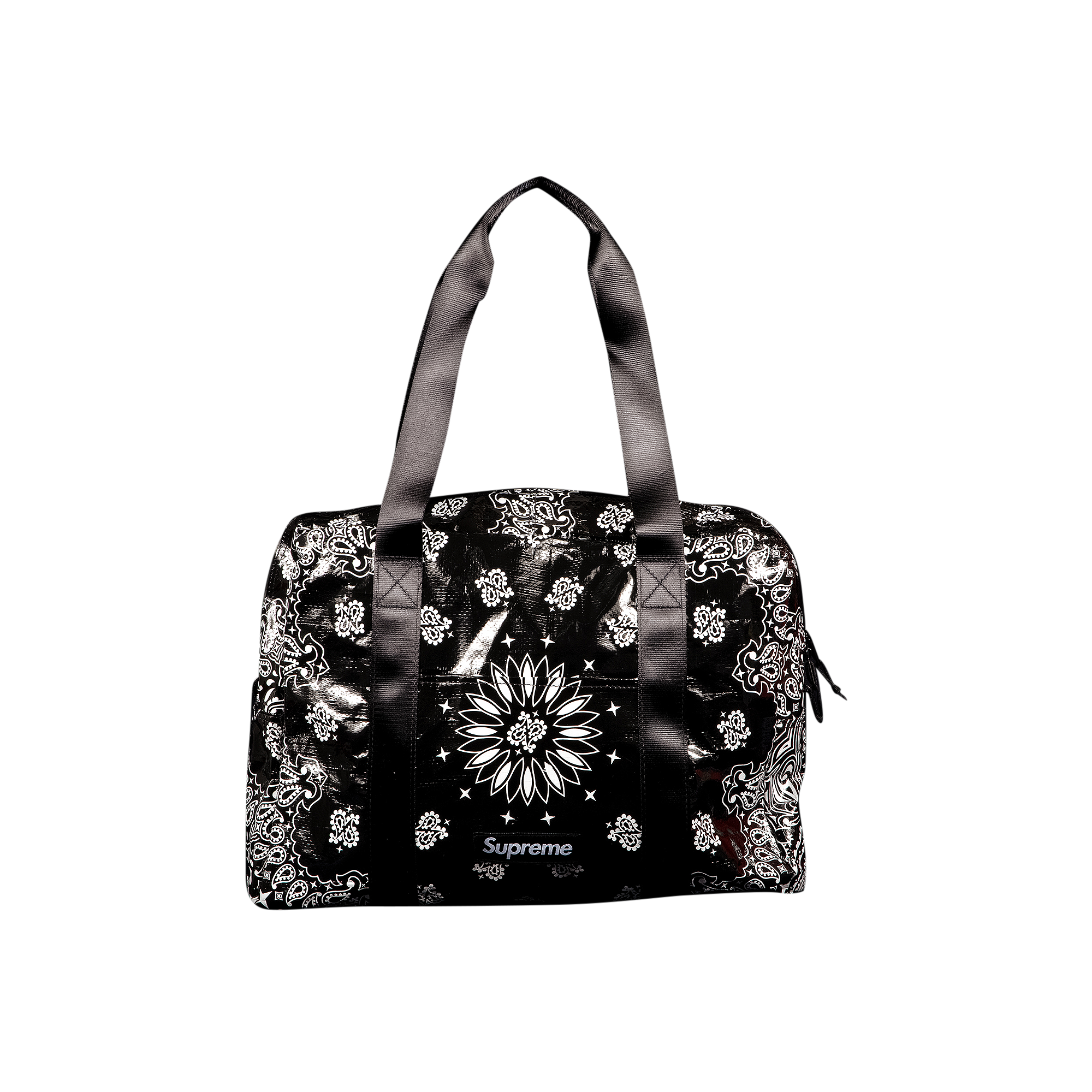 Supreme Bandana Tarp Large Duffle Bag - Black | Editorialist