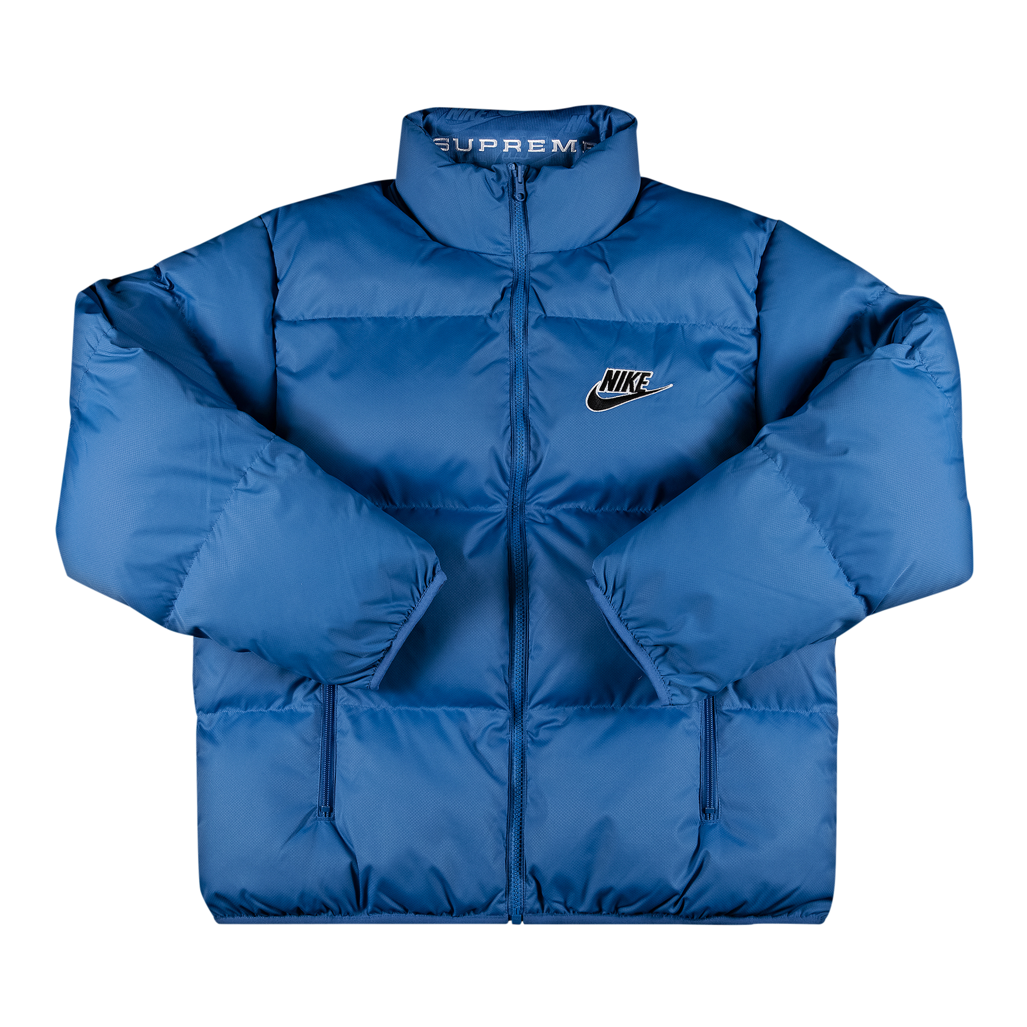 Supreme X Nike Reversible Puffy Jacket - Blue | Editorialist
