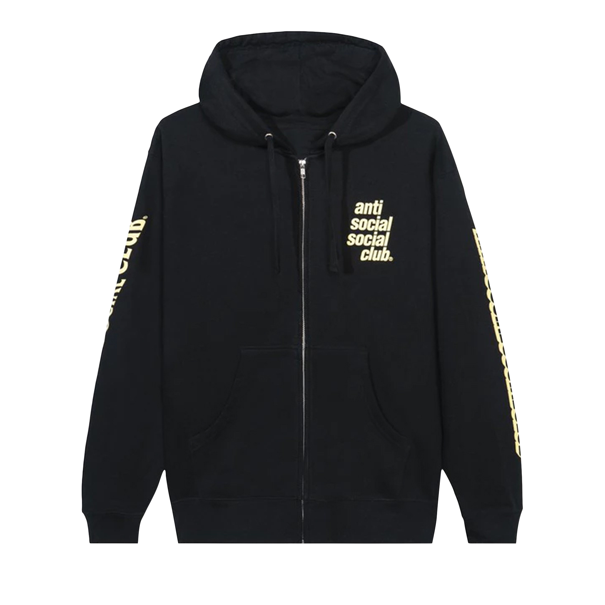 ASSC× Fragment Yellow Bolt Hoodie 2019 AntiSocial Social Club x