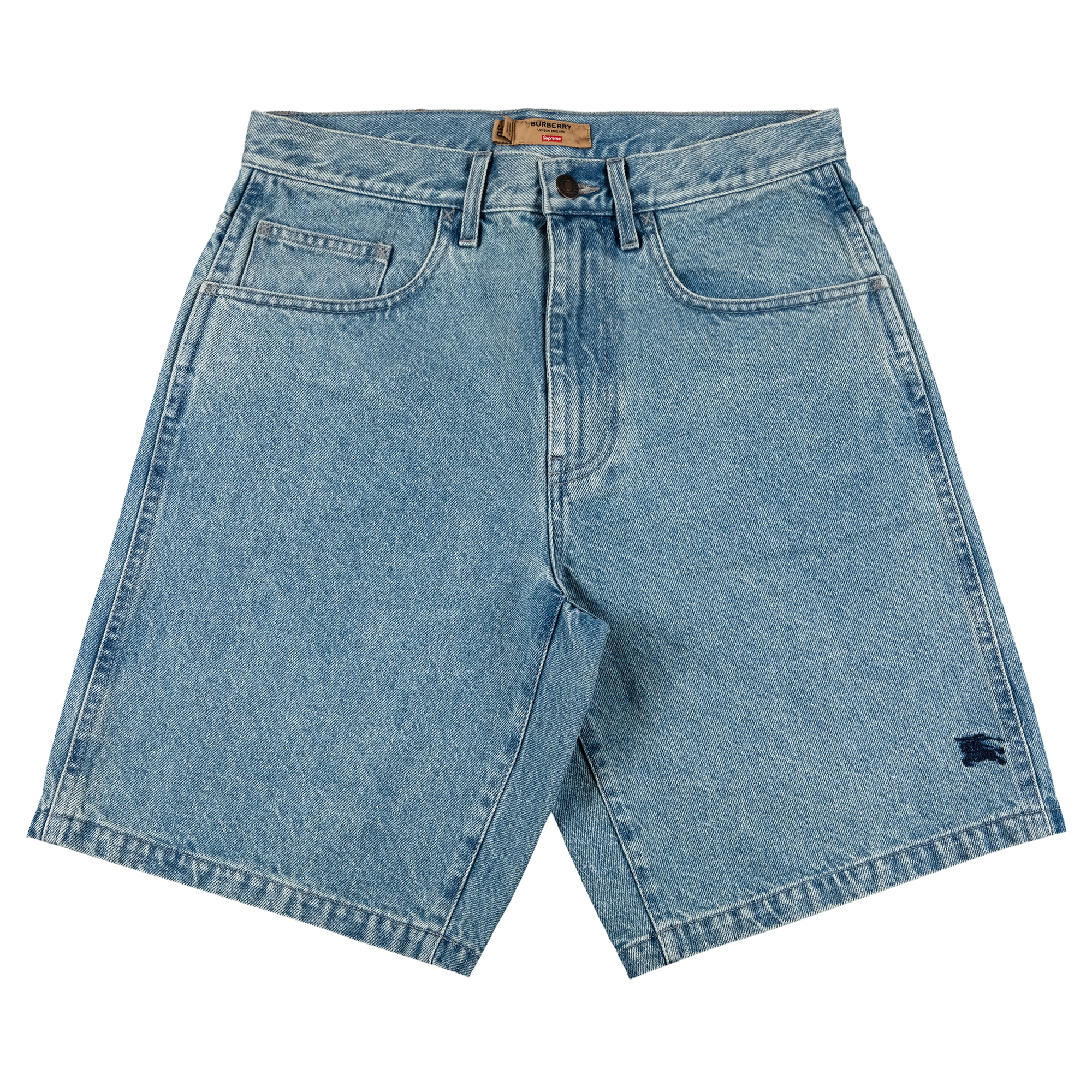 Supreme X Burberry Denim Shorts - Blue | Editorialist