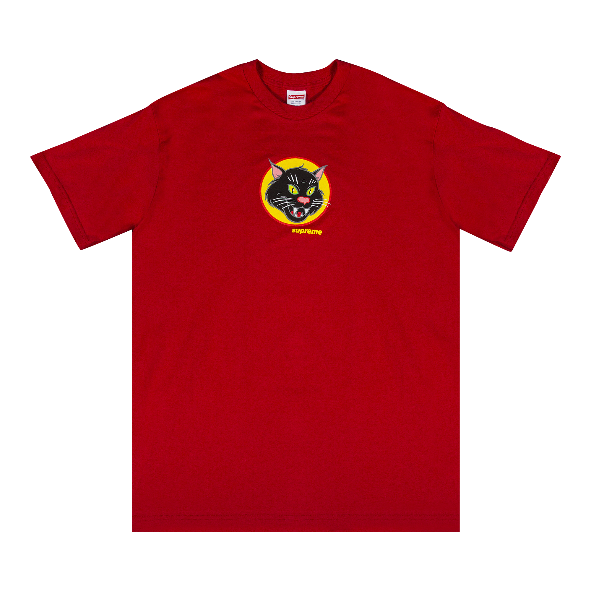 Supreme Black Cat Tee - Red | Editorialist