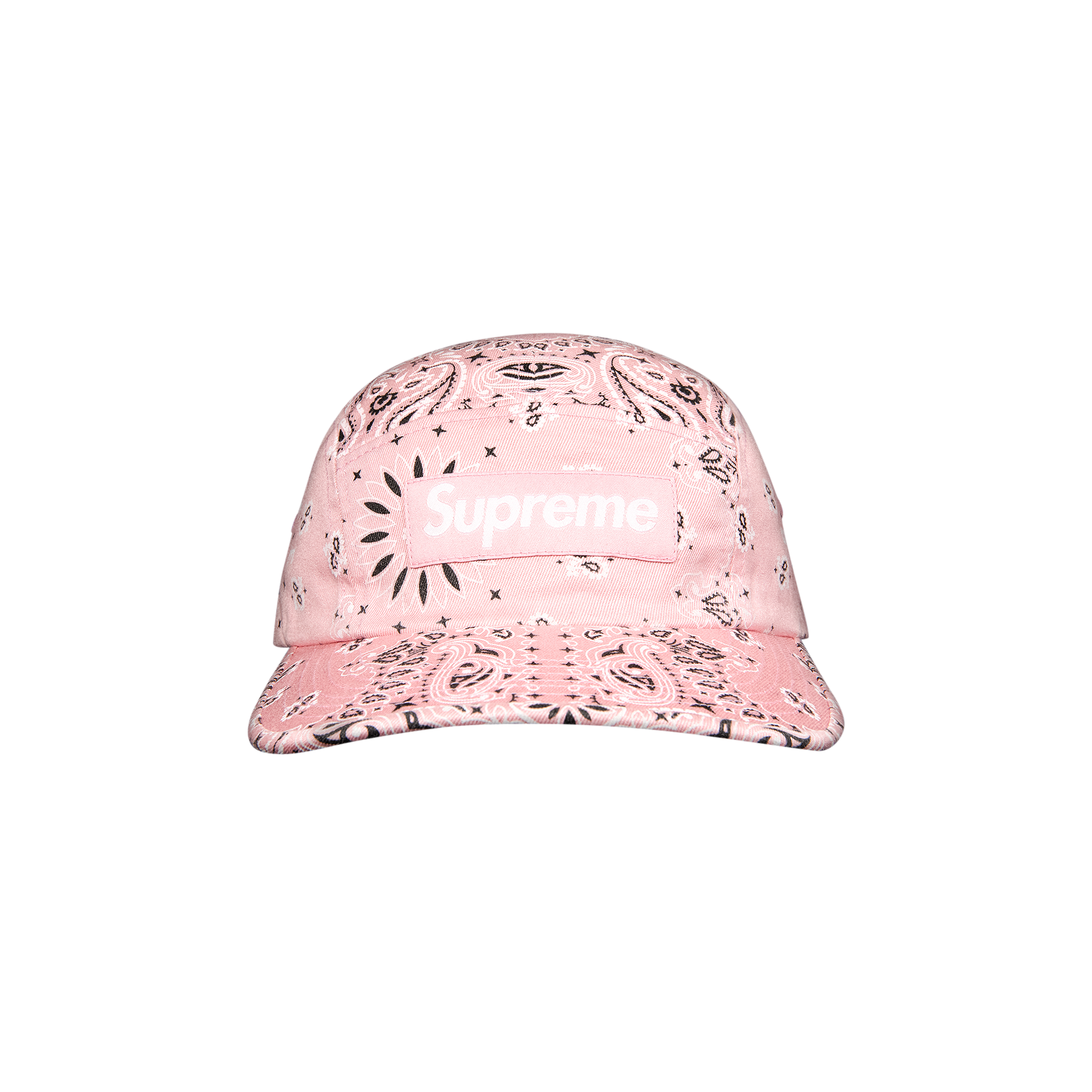 Supreme Bandana Camp Cap - Pink | Editorialist