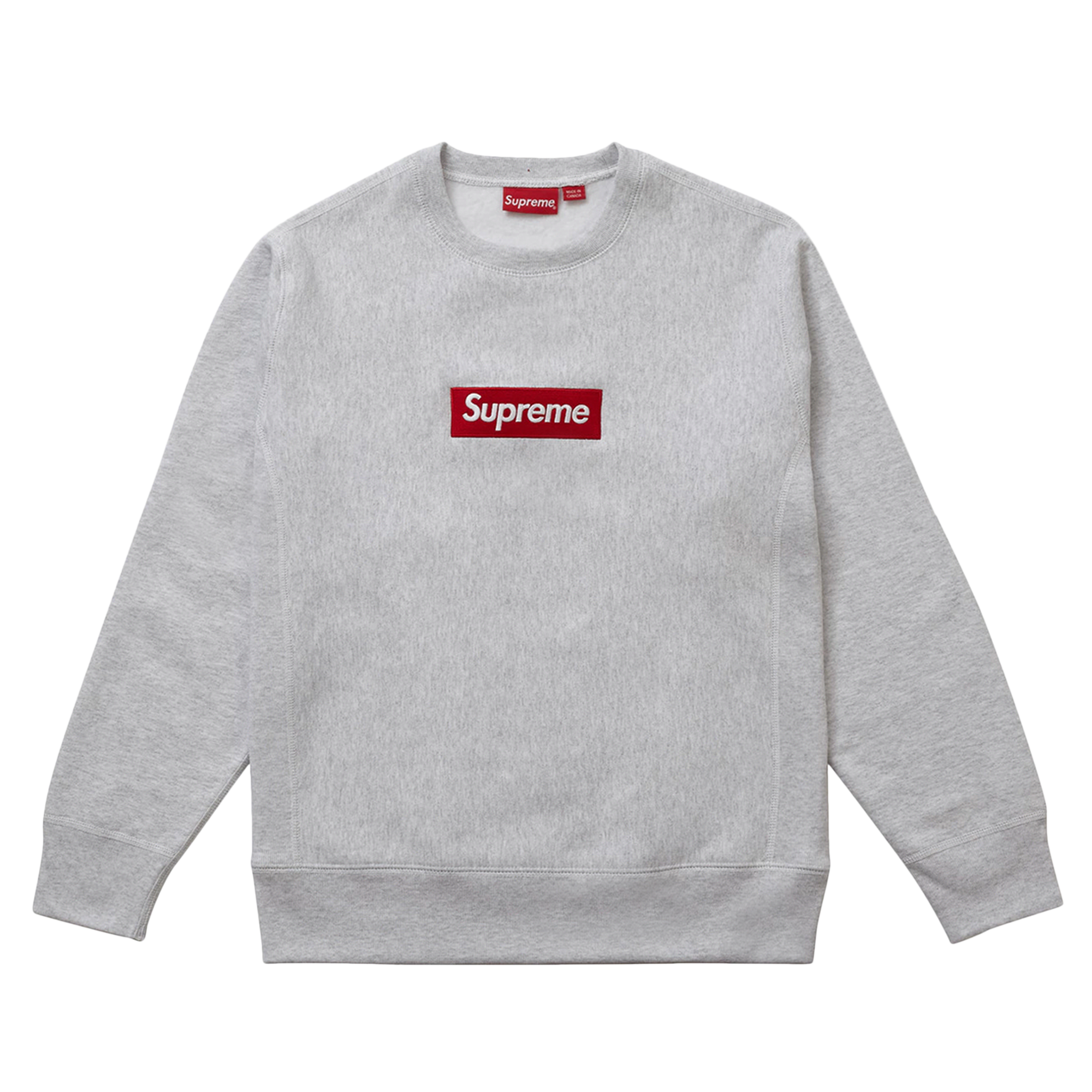 Supreme Box Logo Crewneck - Grey | Editorialist