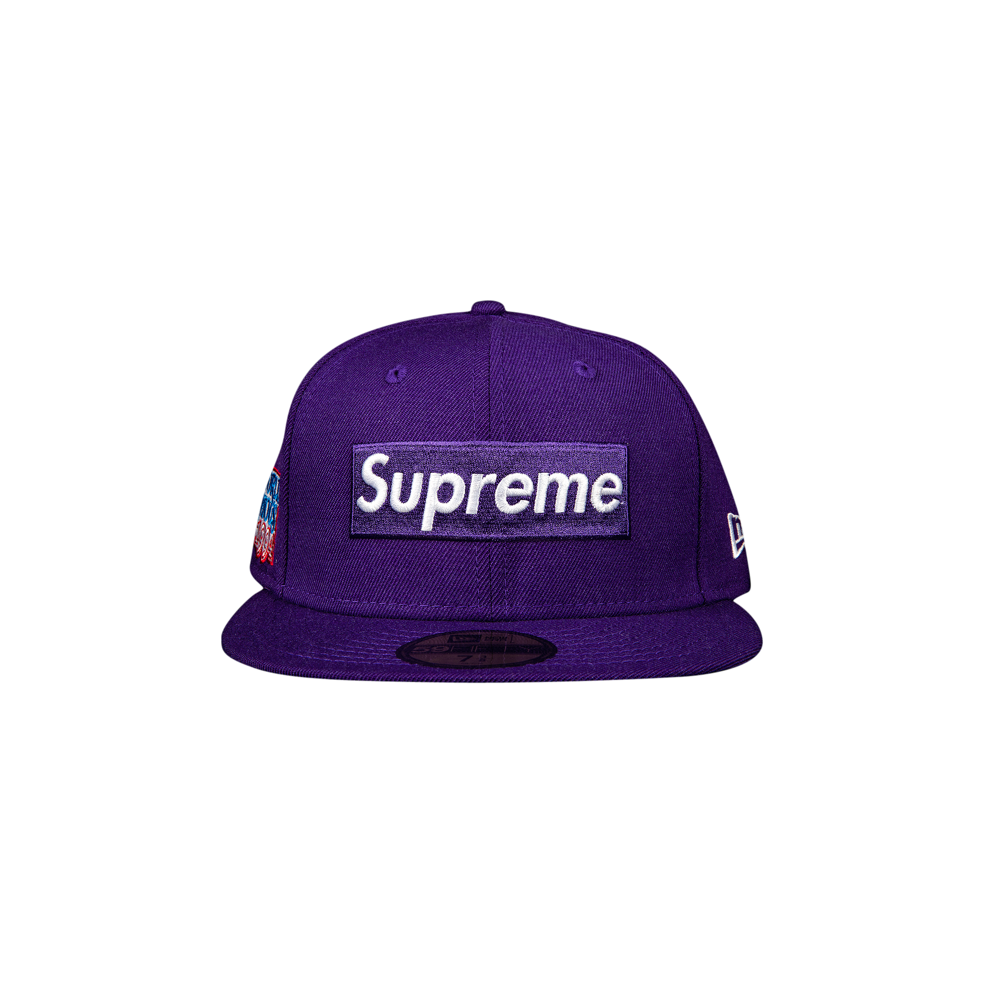 Supreme World Famous Box Logo New Era Cap - Purple | Editorialist