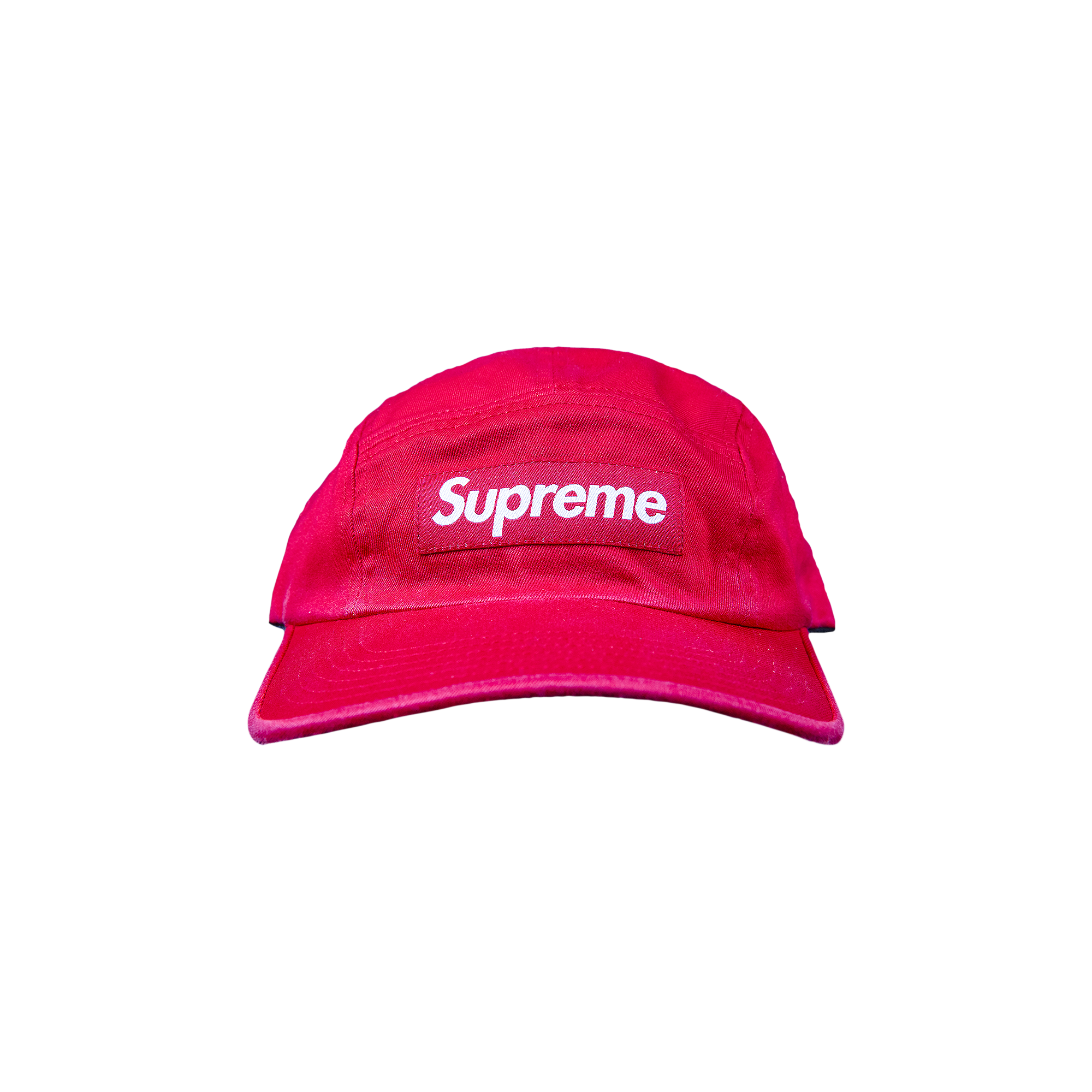 Supreme Washed Chino Twill Camp Cap - Red | Editorialist