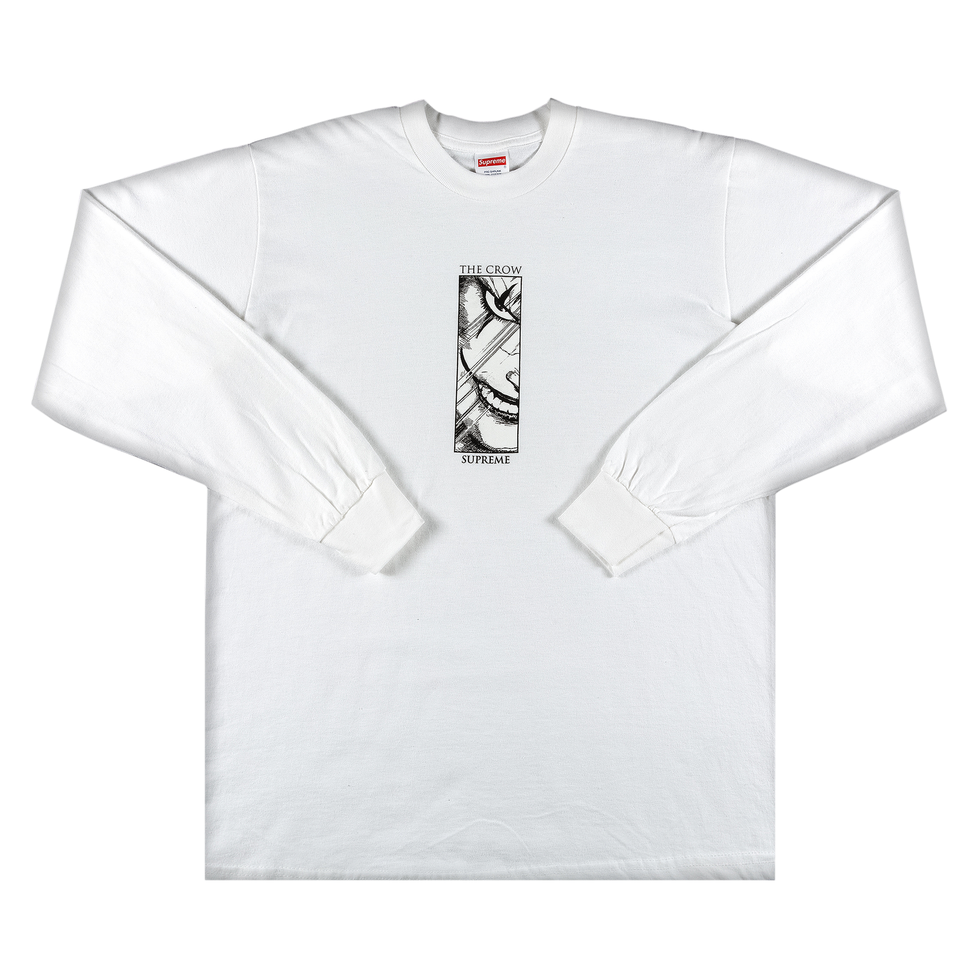 Supreme X The Crow Raglan Long-Sleeve Top Eyes - White | Editorialist