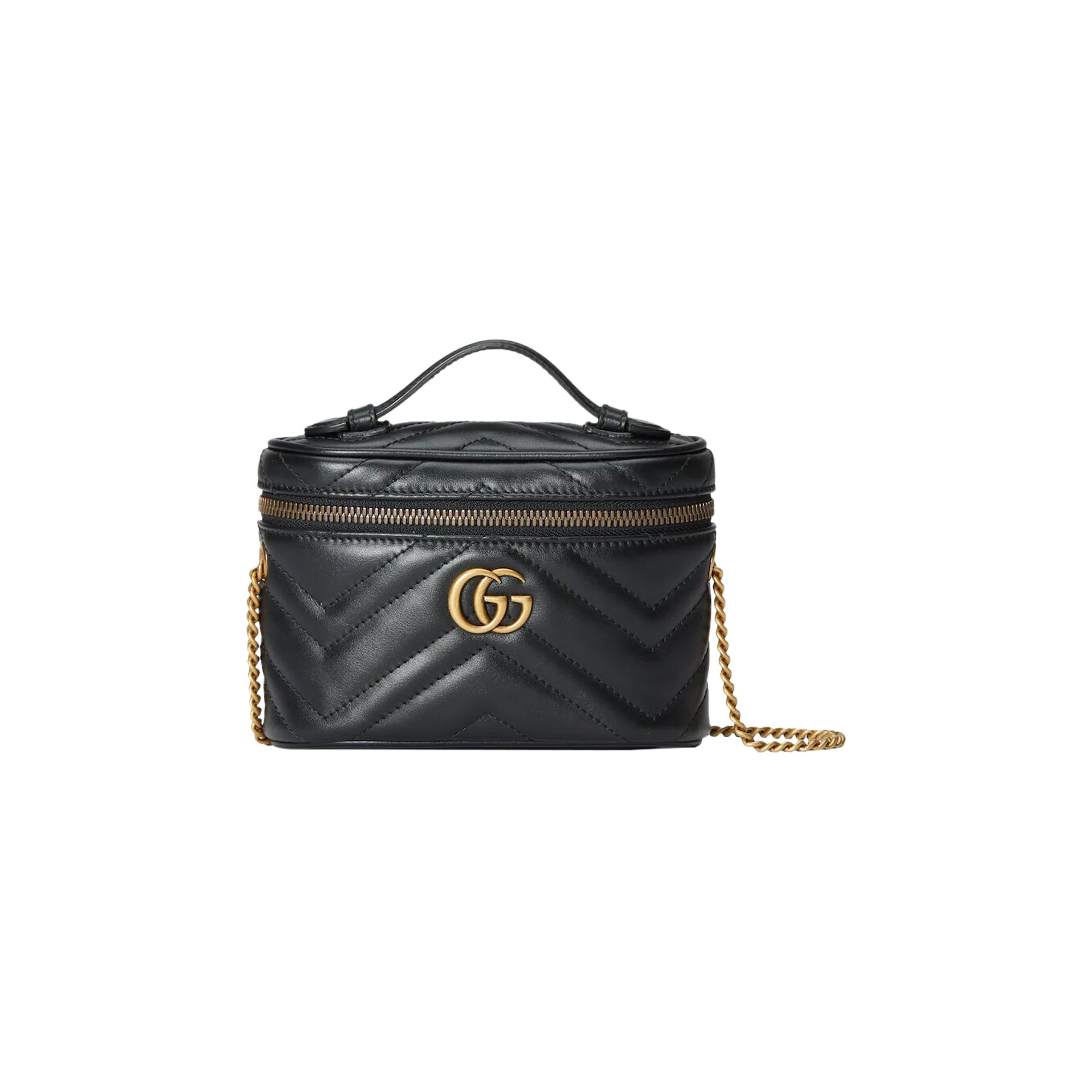 GUCCI Small GG Marmont Leather Satchel