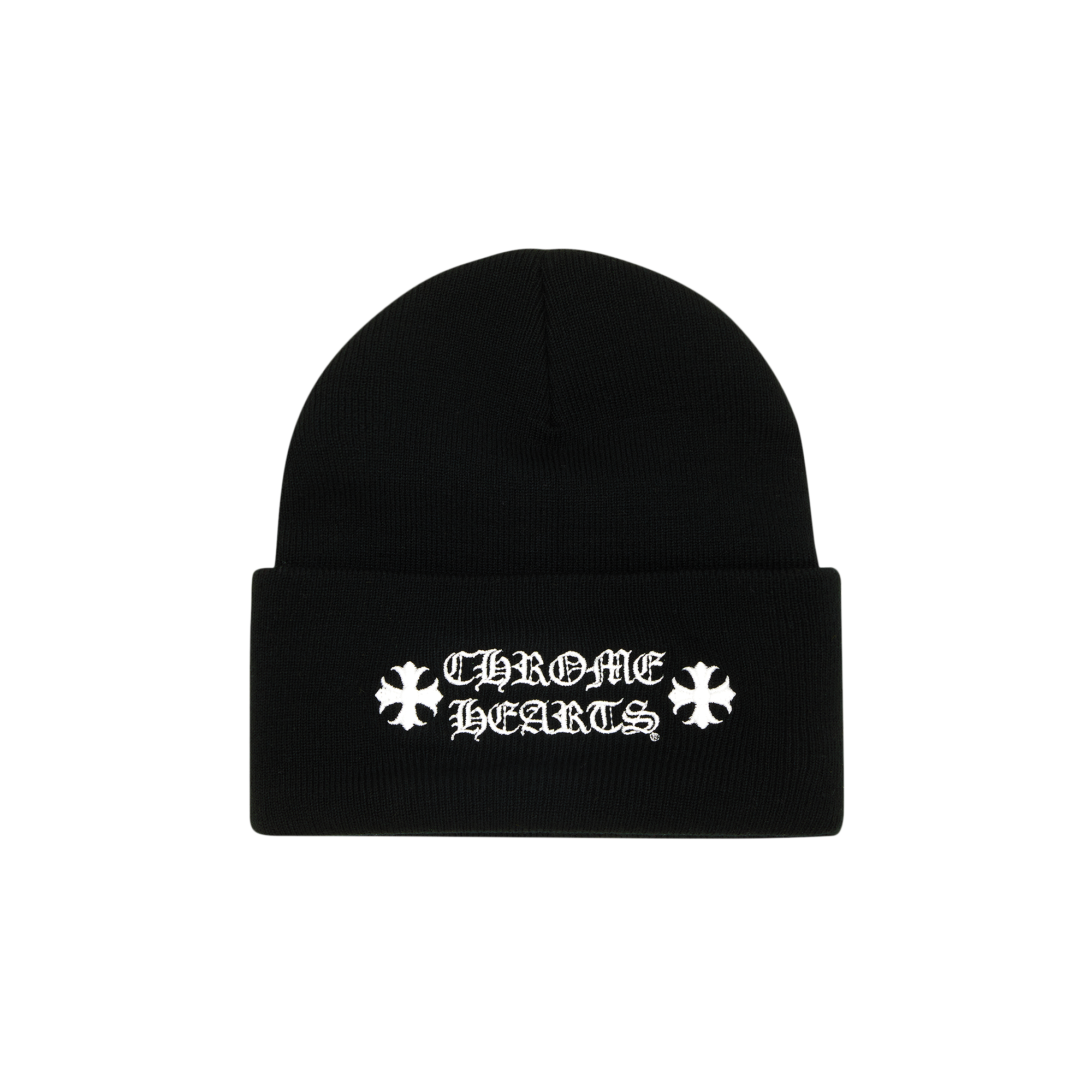 Chrome Hearts Plus Cross Beanie In Black | Editorialist
