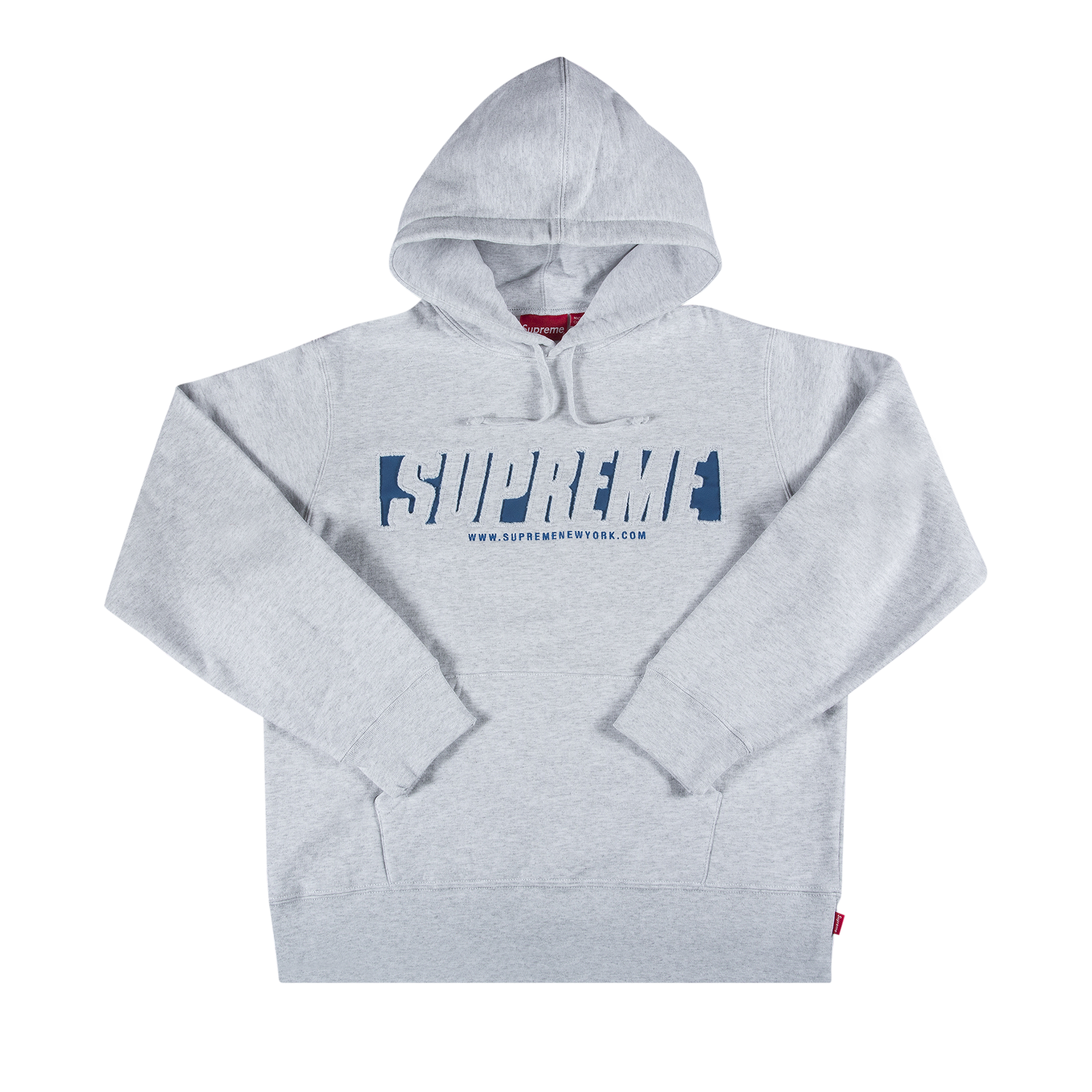 Supreme Cutout Letters Hooded Sweatshirt - Red | Editorialist