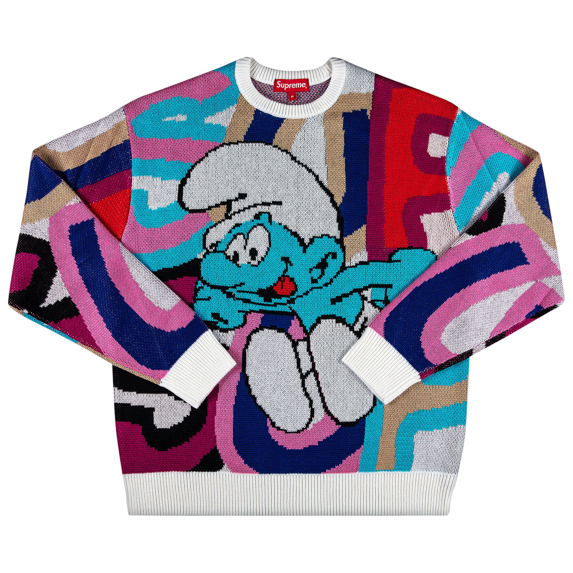 Supreme X Smurfs Sweater - White | Editorialist