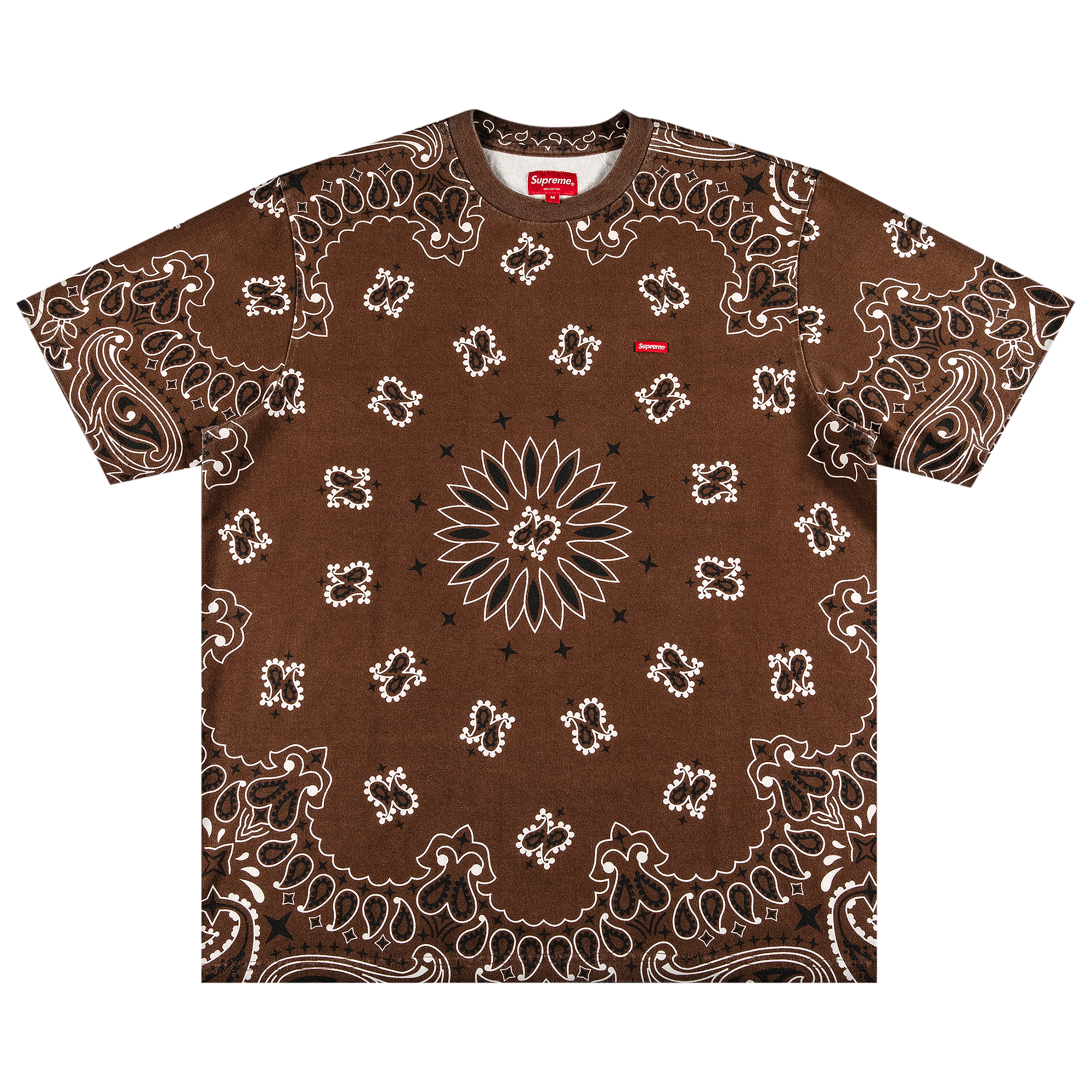 トップス Supreme Small Box Tee Brown Bandana Supreme Small Box Tee Bandana - Brown | Editorialist