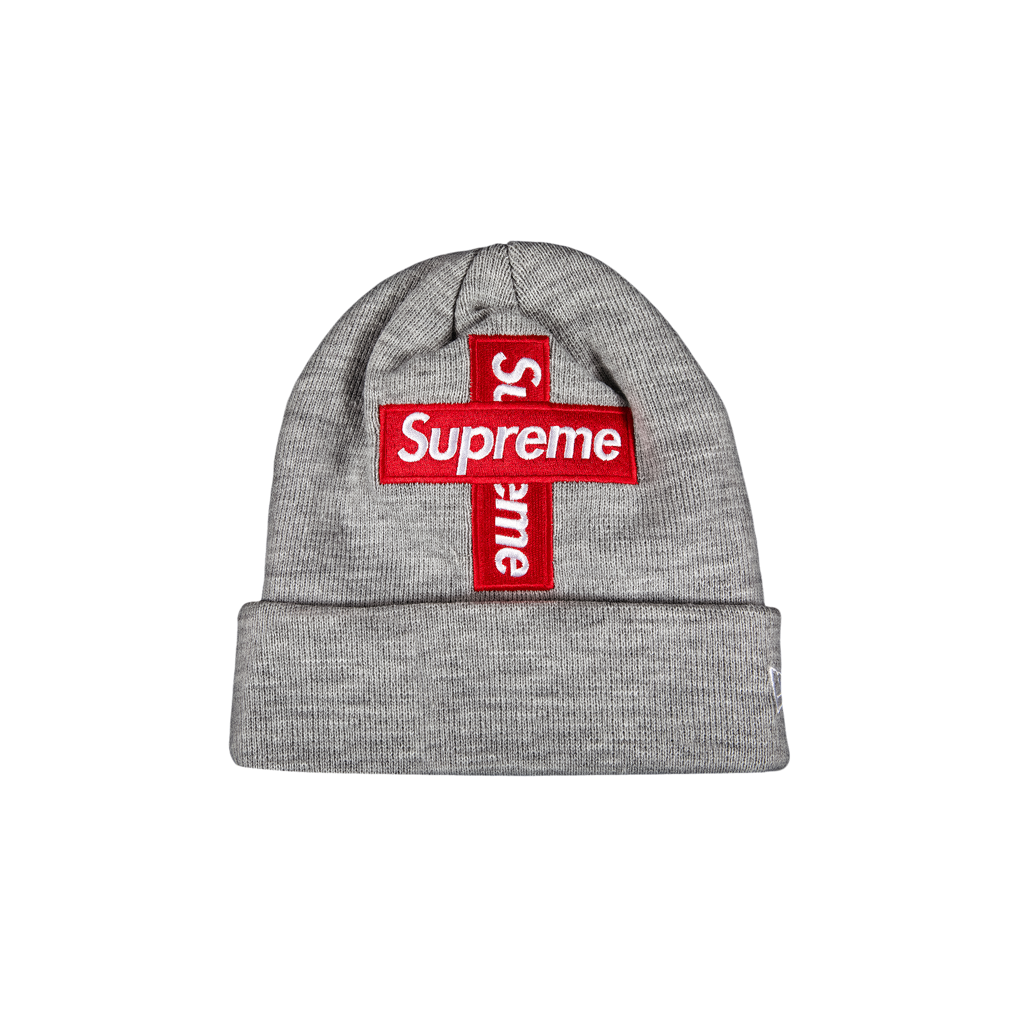 Supreme X New Era Cross Box Logo Beanie - Cream | Editorialist