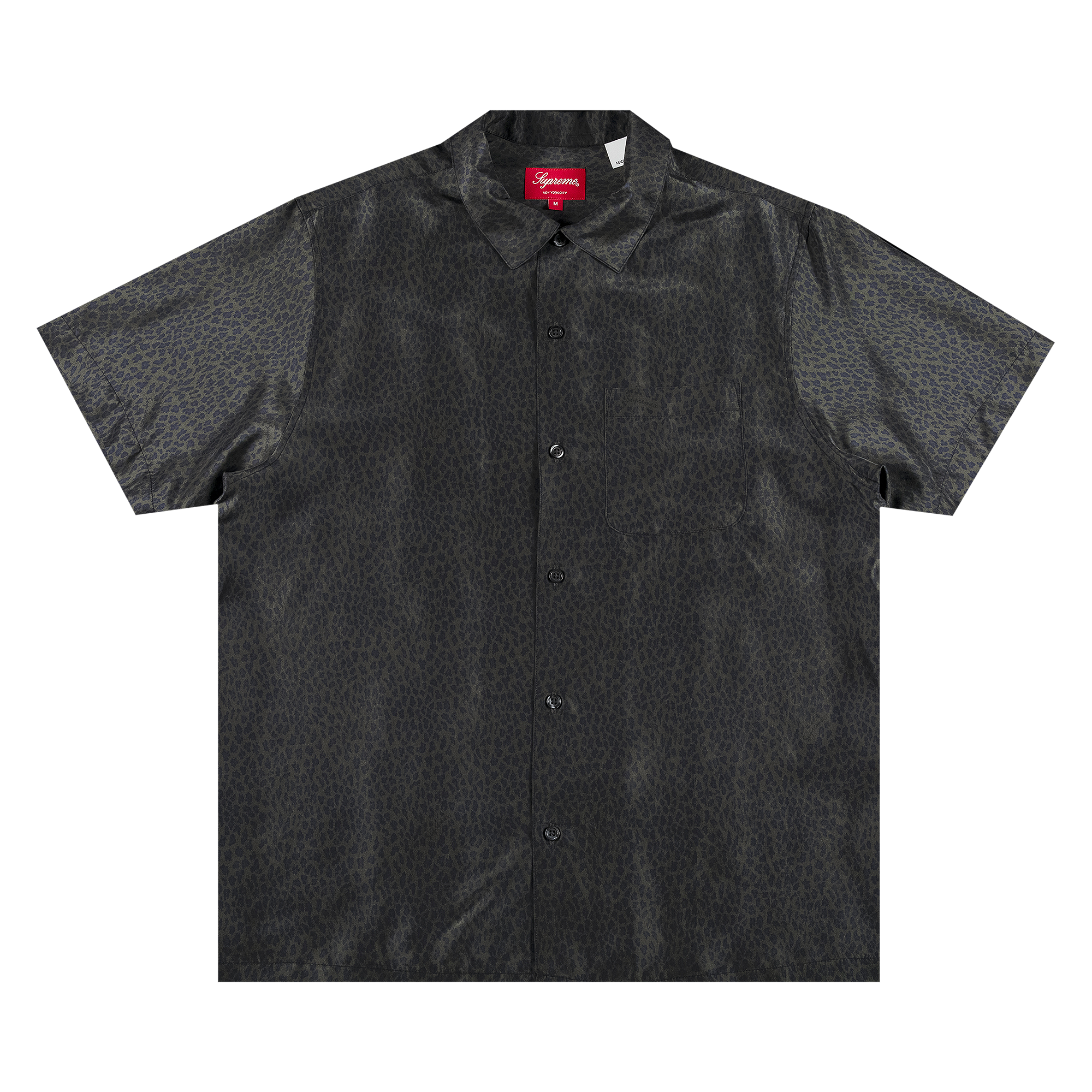 Supreme Leopard Silk Short Sleeve Shirt - Pink | Editorialist