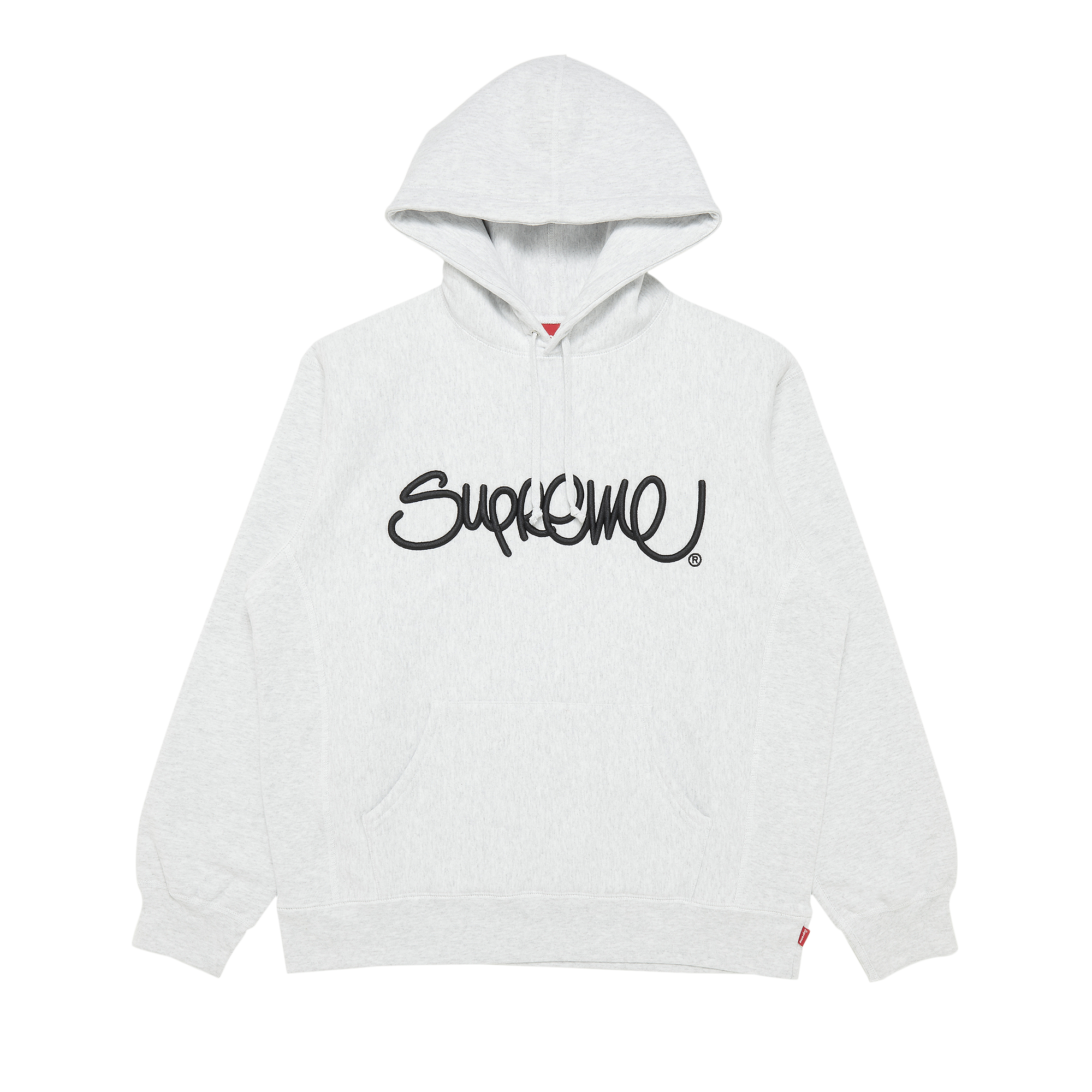 Supreme Raised Script Hooded Sweatshirt - Red | Editorialist