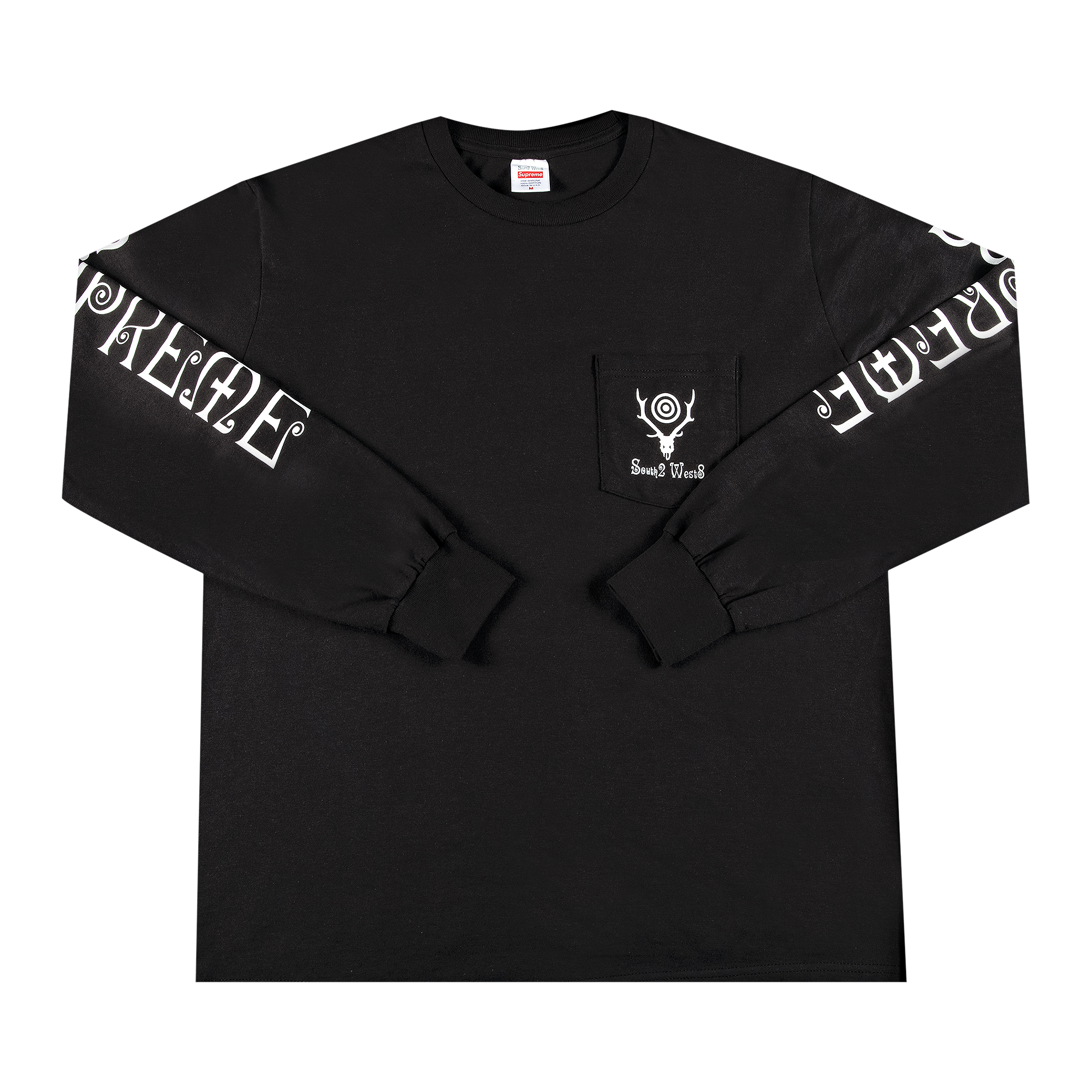 Pocket Tee Black Long Sleeve Supreme Shirt Supreme X South2 West8