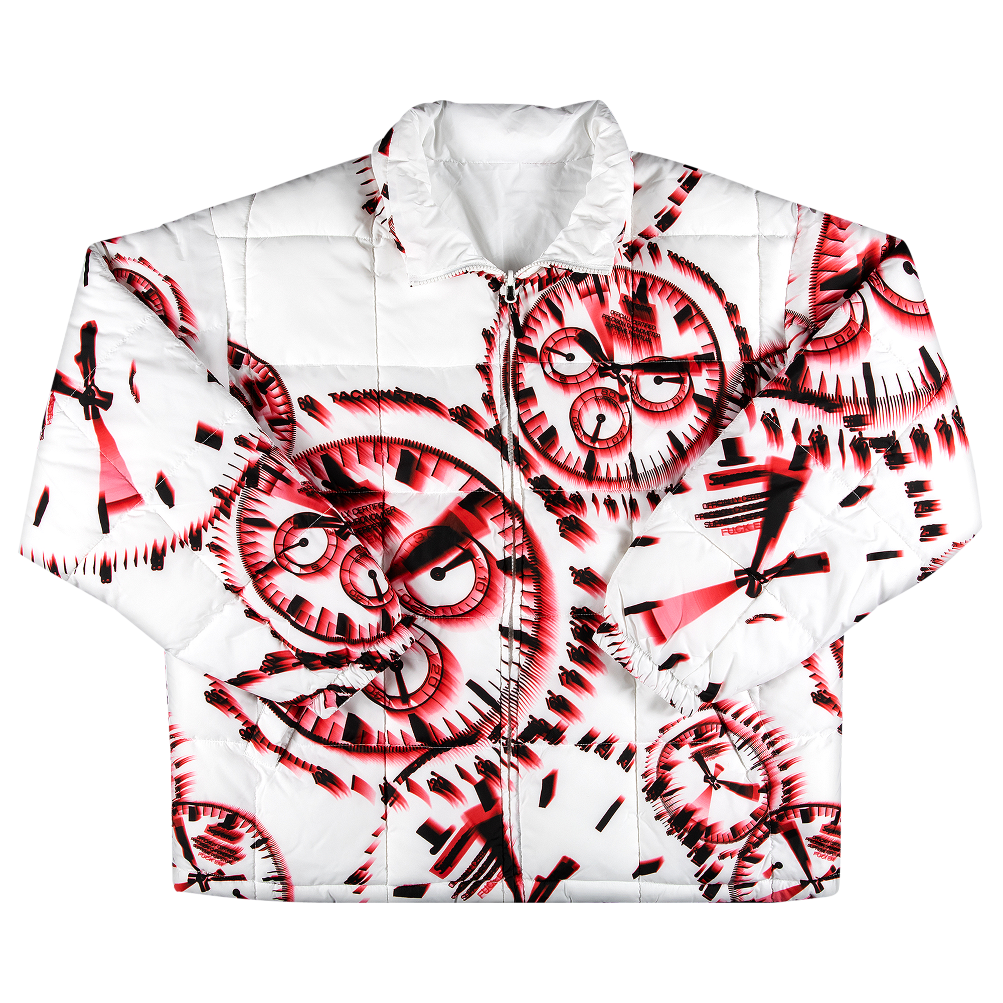 Supreme Watches Reversible Puffy Jacket 'Black' FW2020