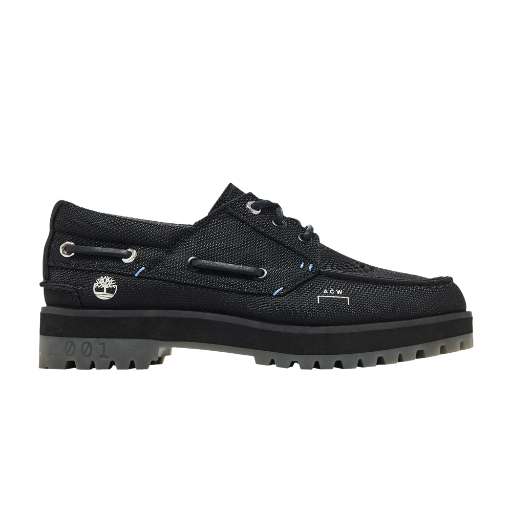Timberland A-Cold-Wall* X 3-Eye Lug Boat Shoes - Black | Editorialist