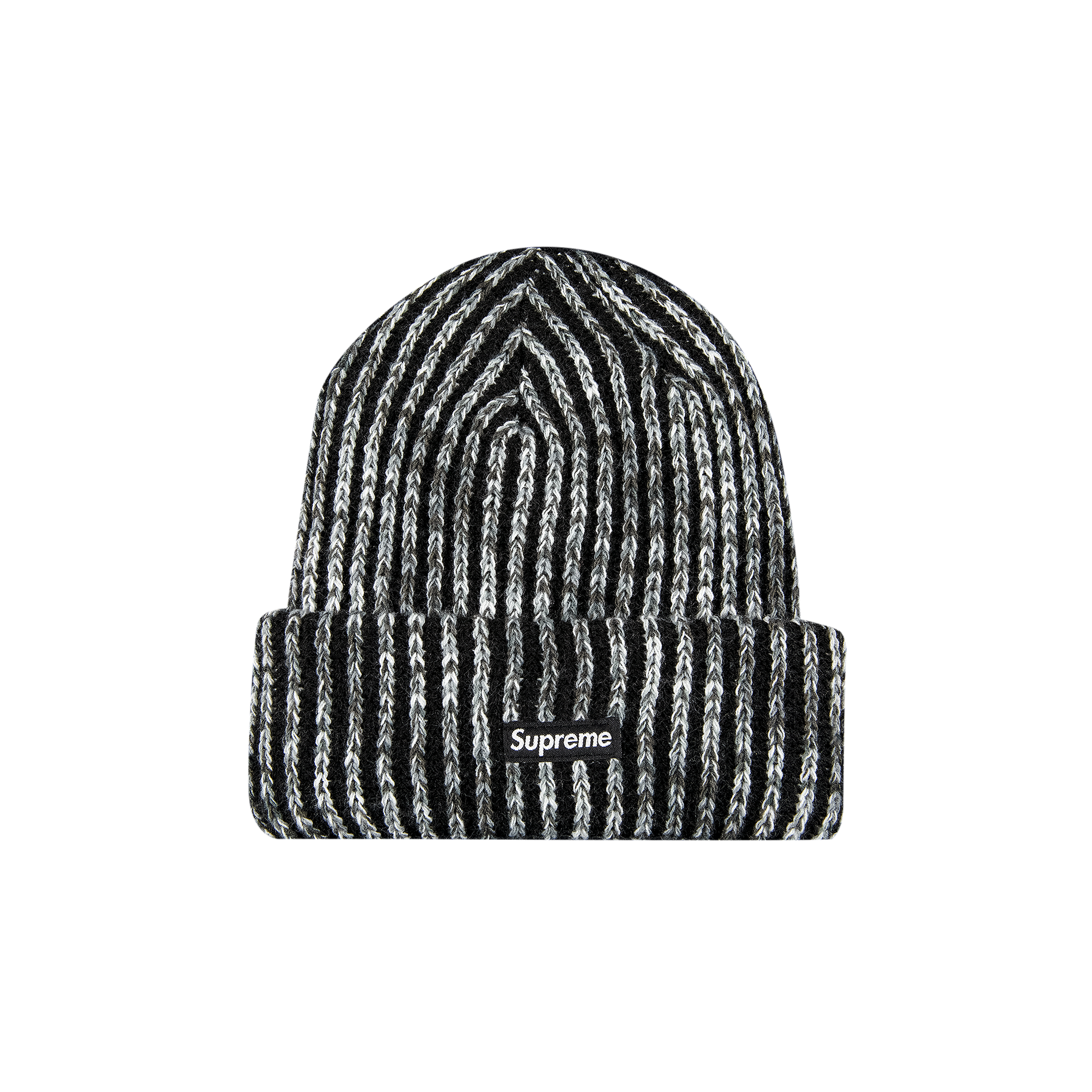Supreme Rainbow Knit Beanie - Black | Editorialist