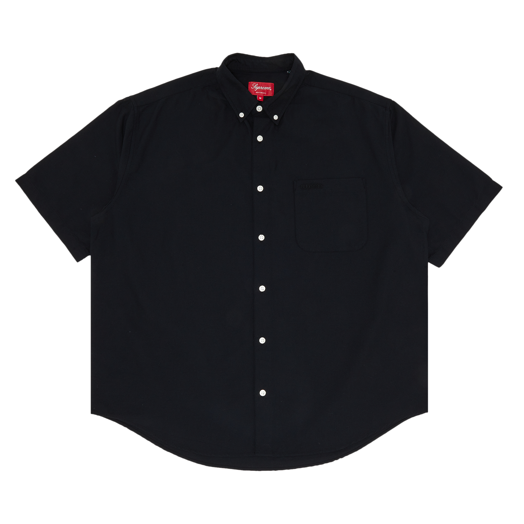 Supreme Loose Fit Oxford Shirt - Black | Editorialist