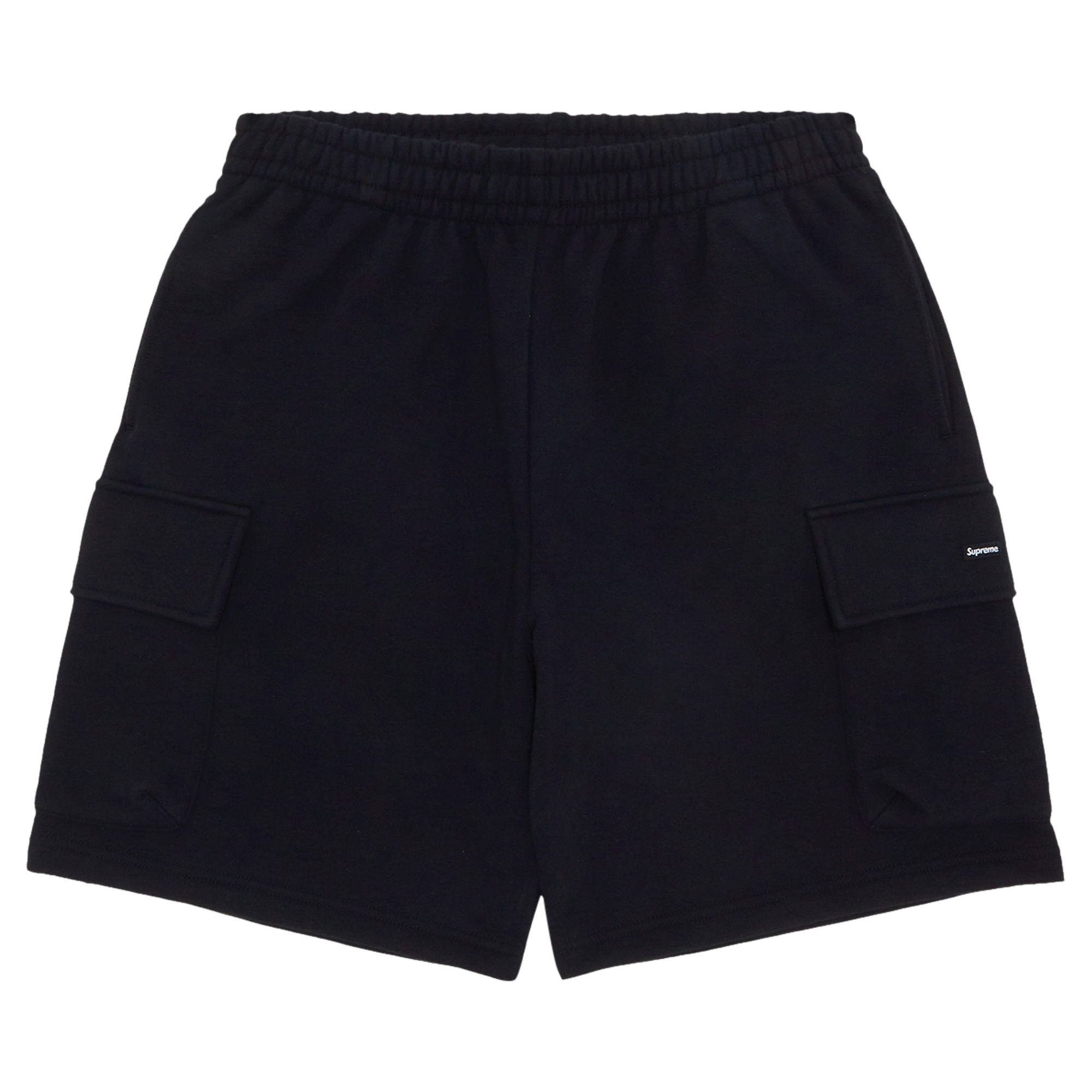 Supreme Small Box Baggy Cargo Sweatshort - Black | Editorialist