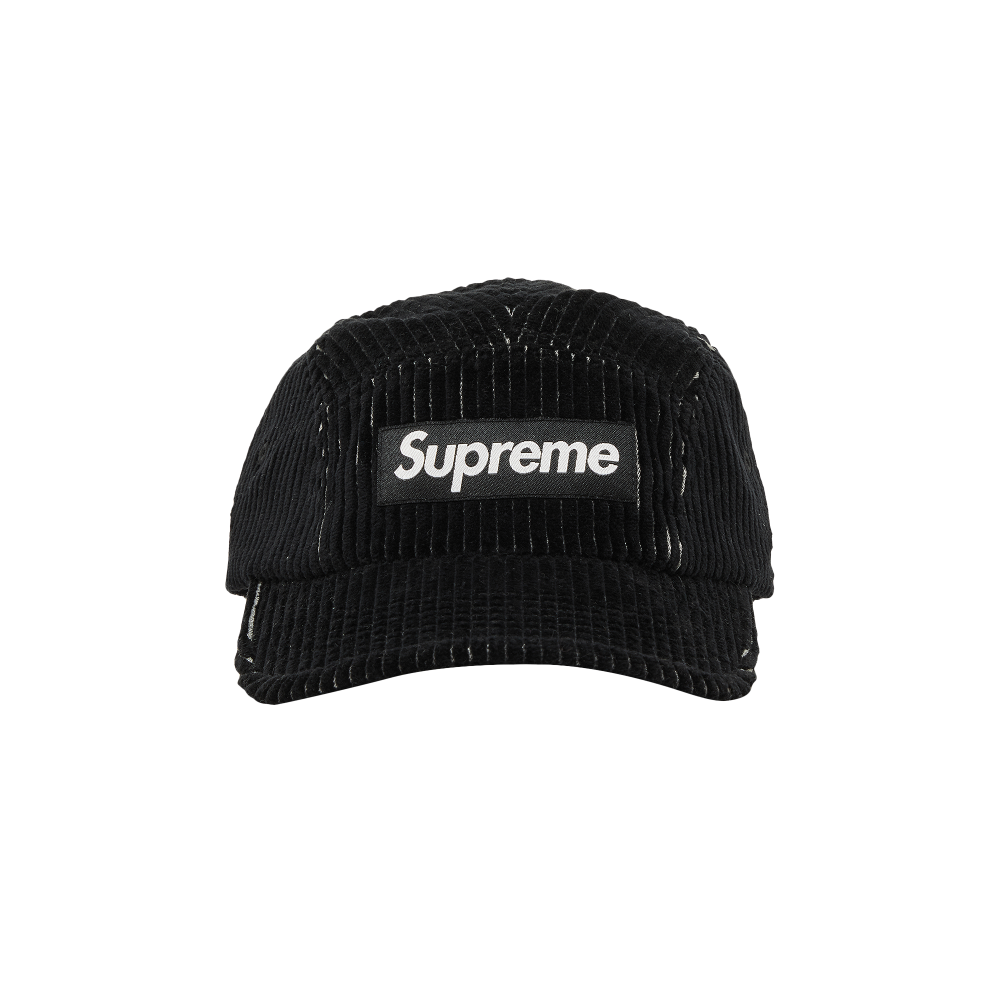 Supreme Fine Wale Corduroy Cap - Black | Editorialist