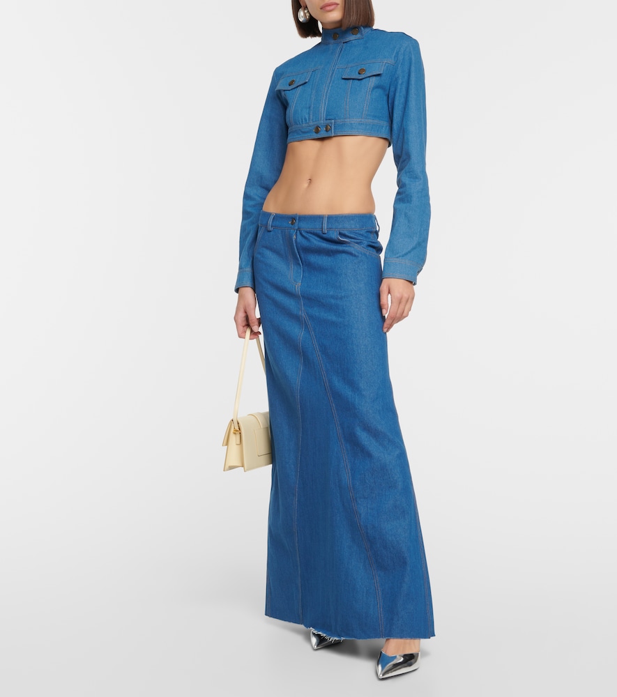 AYA MUSE Aya Muse Pilla Cropped Denim Jacket