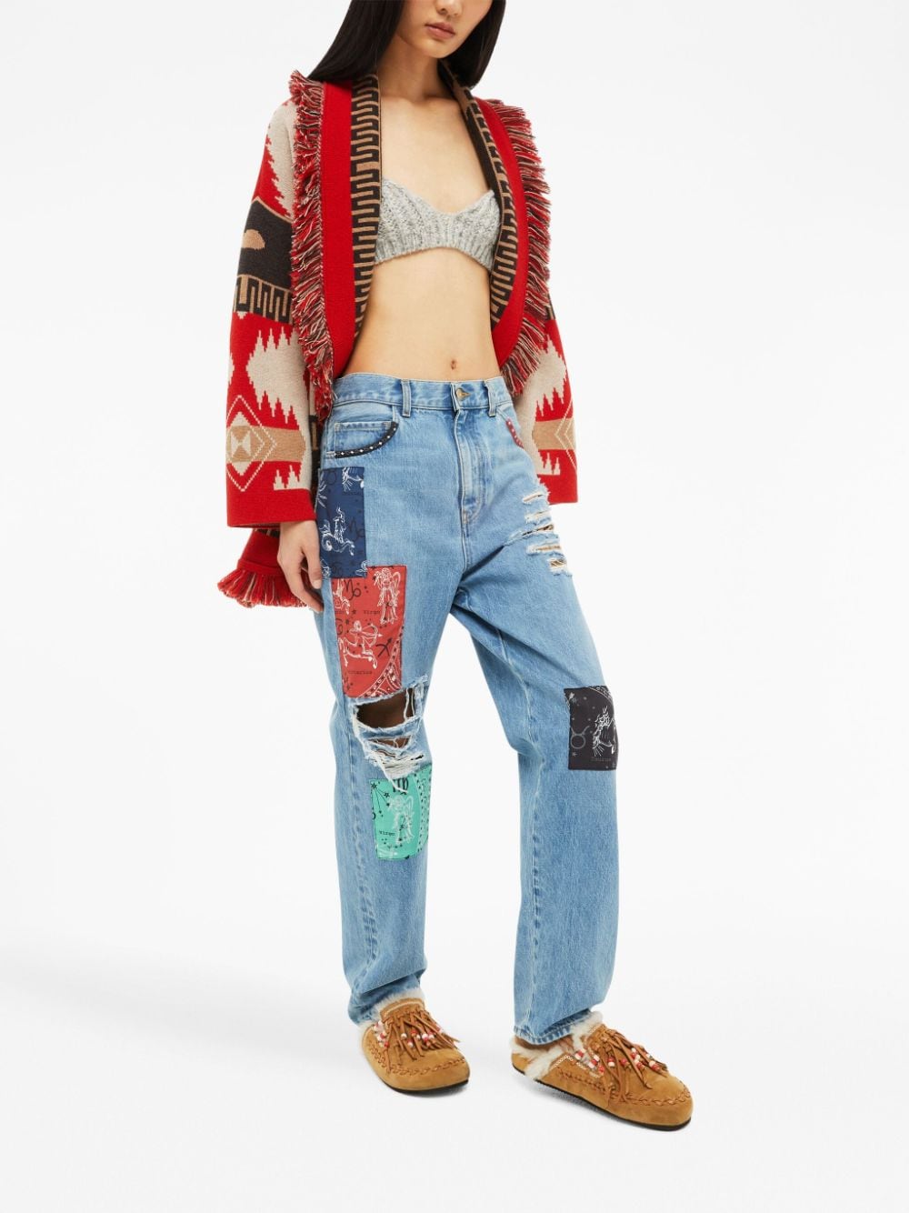 ALANUI Alanui The Twelve Signs Straight-Leg Jeans