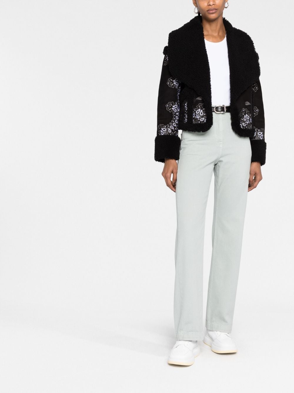 PHILIPP PLEIN Philipp Plein Paisley Bandana Shearling Jacket