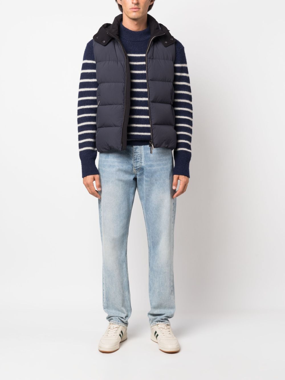 MOORER Moorer High-Neck Padded Gilet