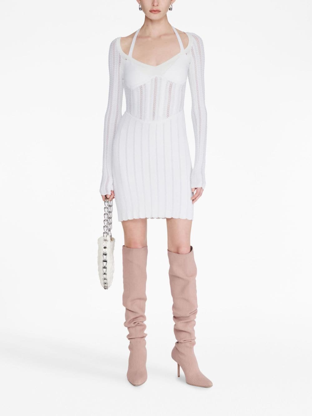 Dion Lee Contour Corset Longsleeve Dress In Black - 50% Off | Editorialist Dion Lee Contour Corset Longsleeve Dress In Black - 50% Off | Editorialist