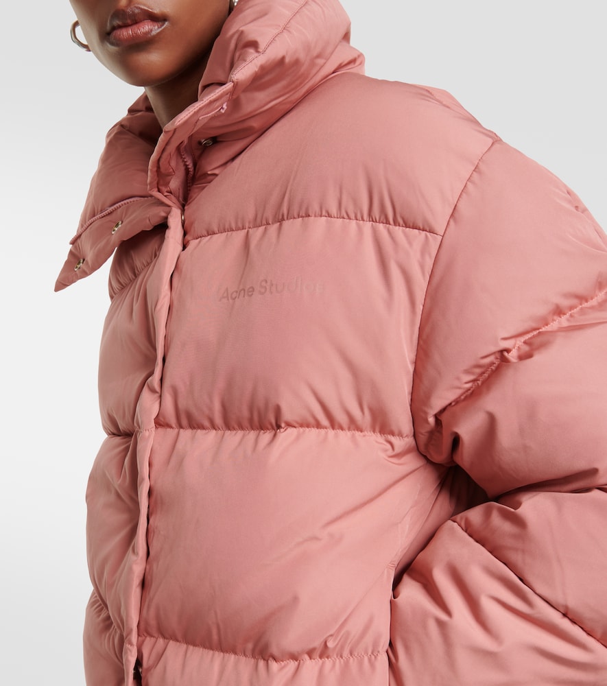 Acne Studios Matt Technical Down Jacket In Pink - 40% Off