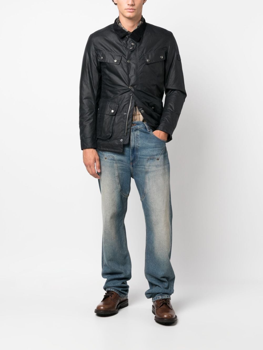 BARBOUR INTERNATIONAL Waxed Military Jacket
