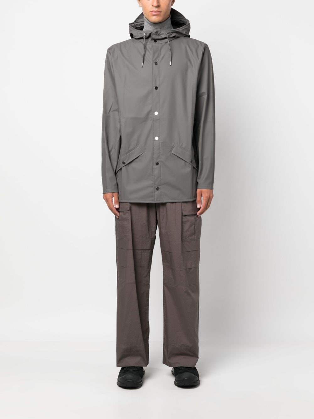 RAINS Rains Drawstring Hooded Parka