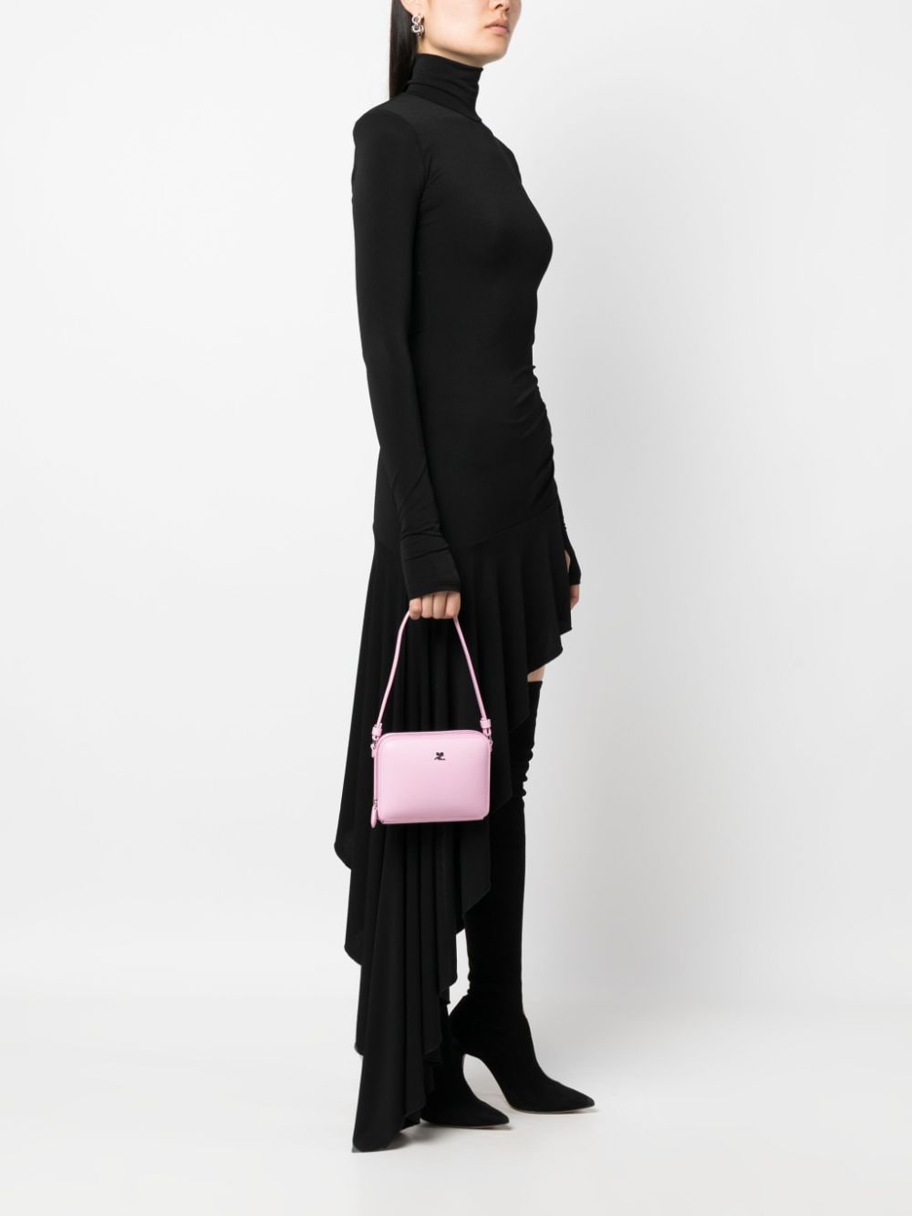 COURREGES Courrèges cloud leather shoulder bag