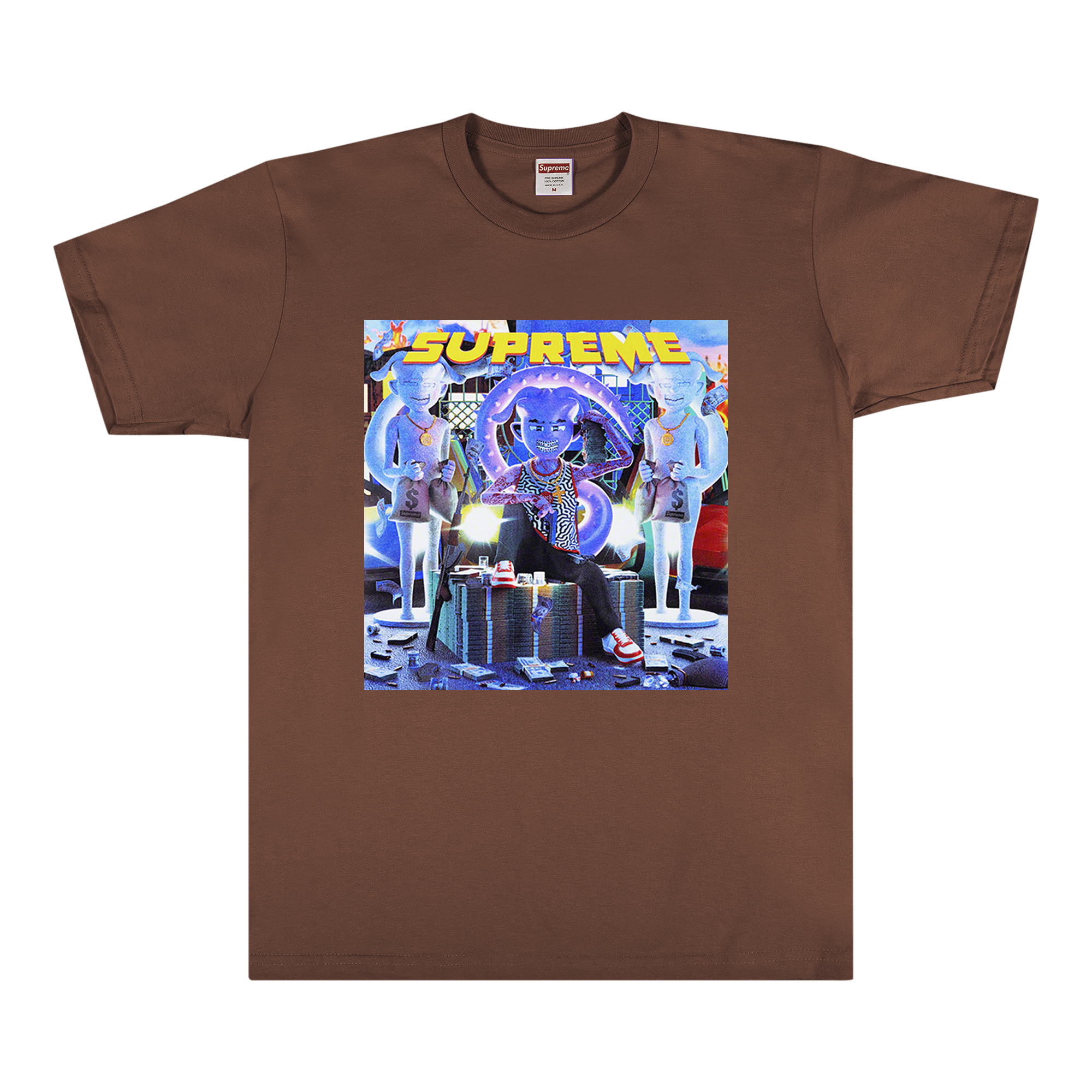 SUPREME satchidananda tee 'brown'