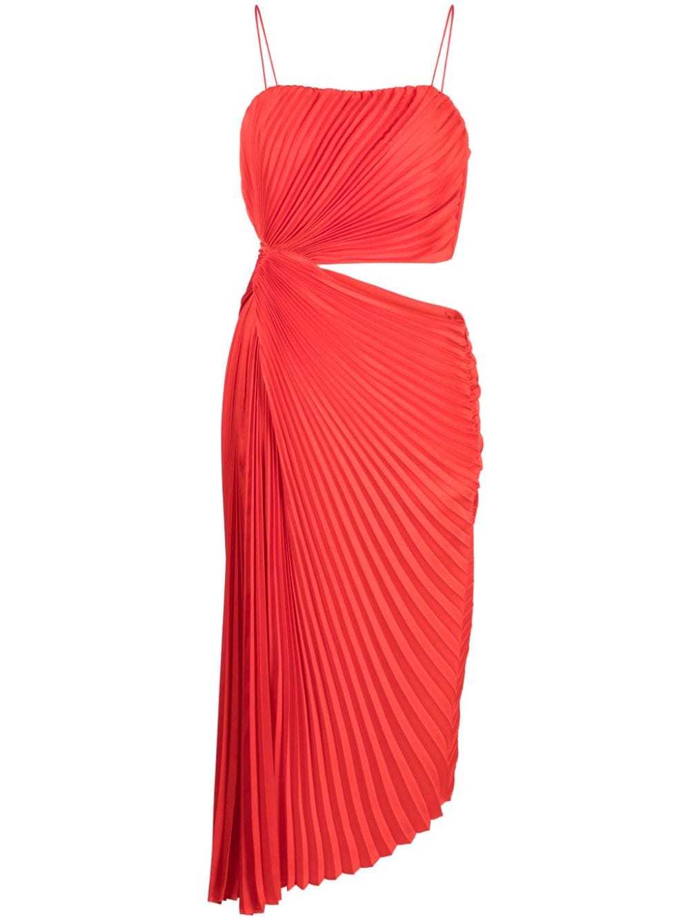 fayeth cut out asymmetrical hem midi dress Noelia Midi A-Line Dress main image 0