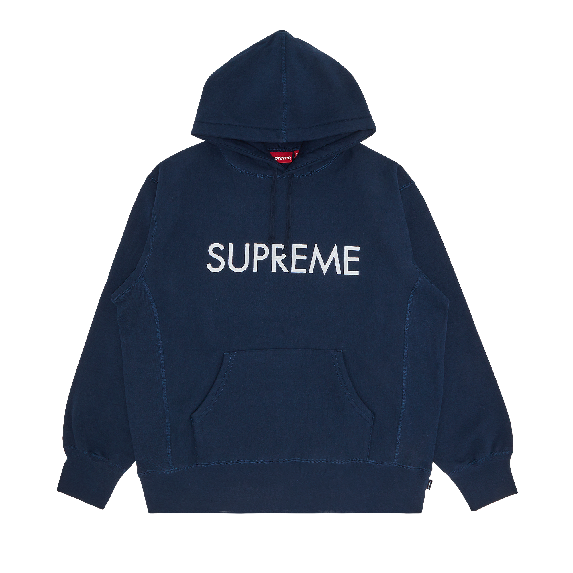 Supreme Capital Hooded Sweatshirt - Blue | Editorialist