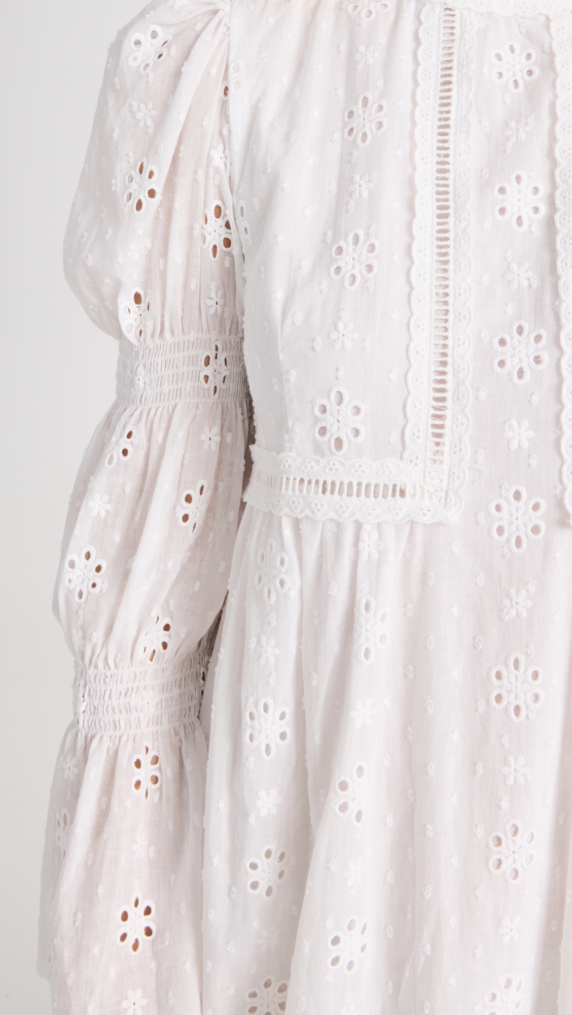 embroidered swiss dot maxi dress All On You Ivory White Swiss Dot Maxi Dress, Small - The Mint Julep Boutique