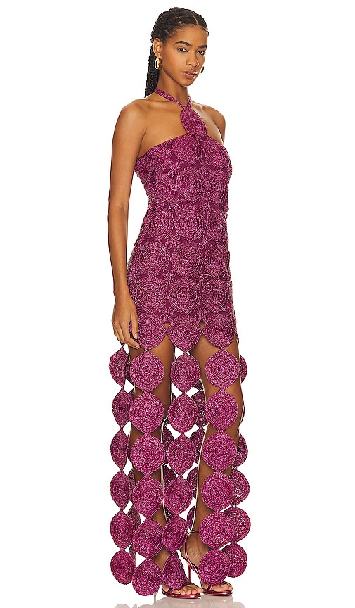 Simonmiller Crochet Midi Dress - Gummy Green | Editorialist