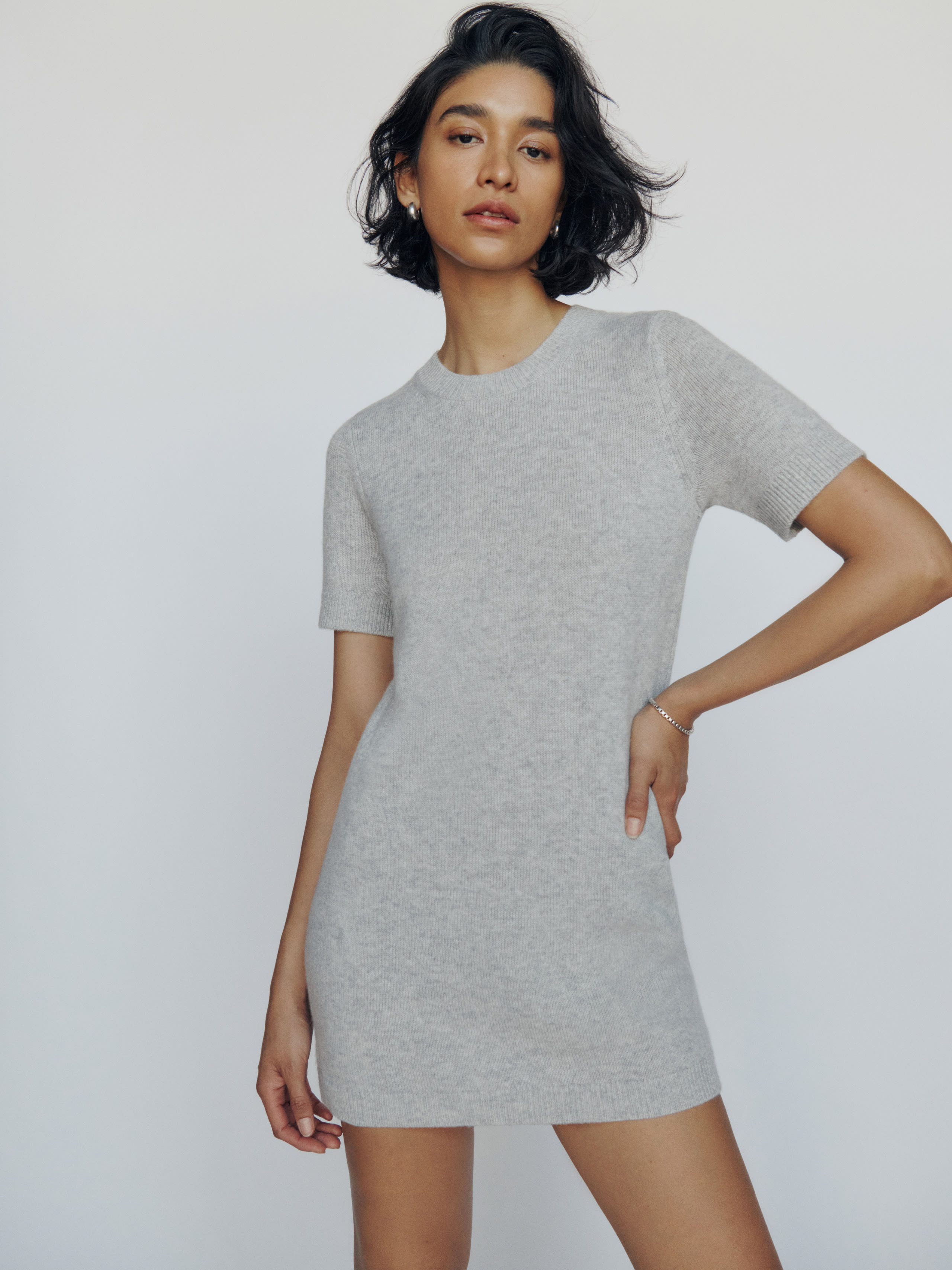 reformation bell cashmere mini dress Reformation Bell Cashmere Mini Dress