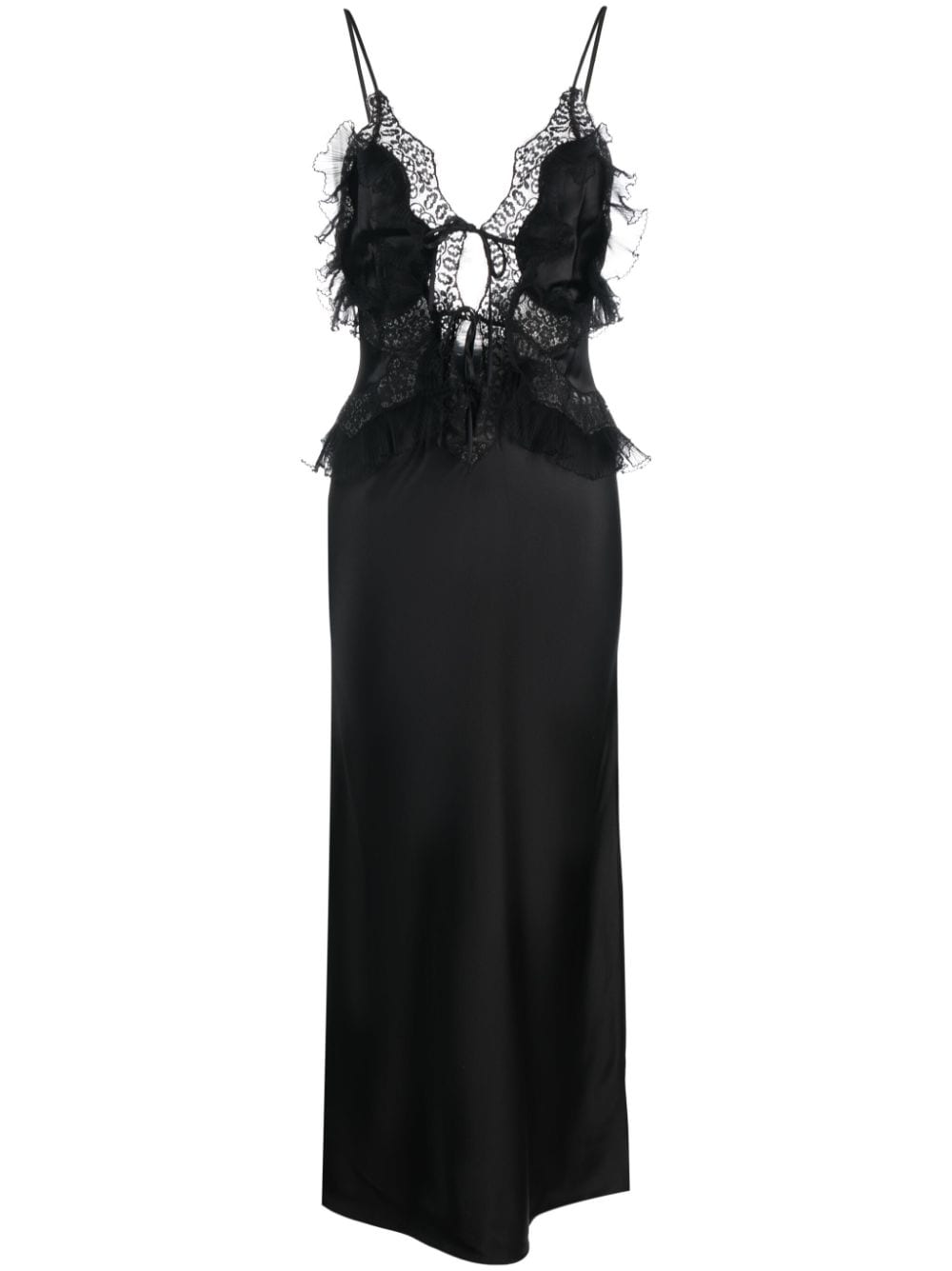 alexander wang black silk dress Alexander Wang Silk Keyhole Back Dress in Black